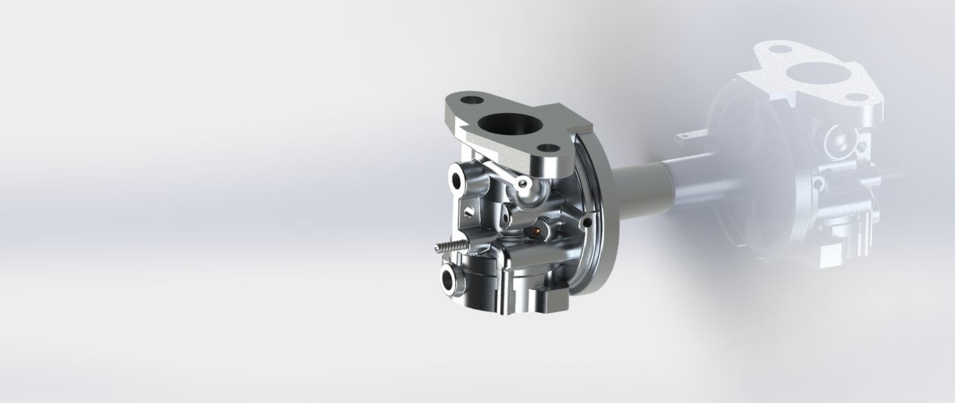 Single cylinder 4-stroke engine 3D model | CGTrader