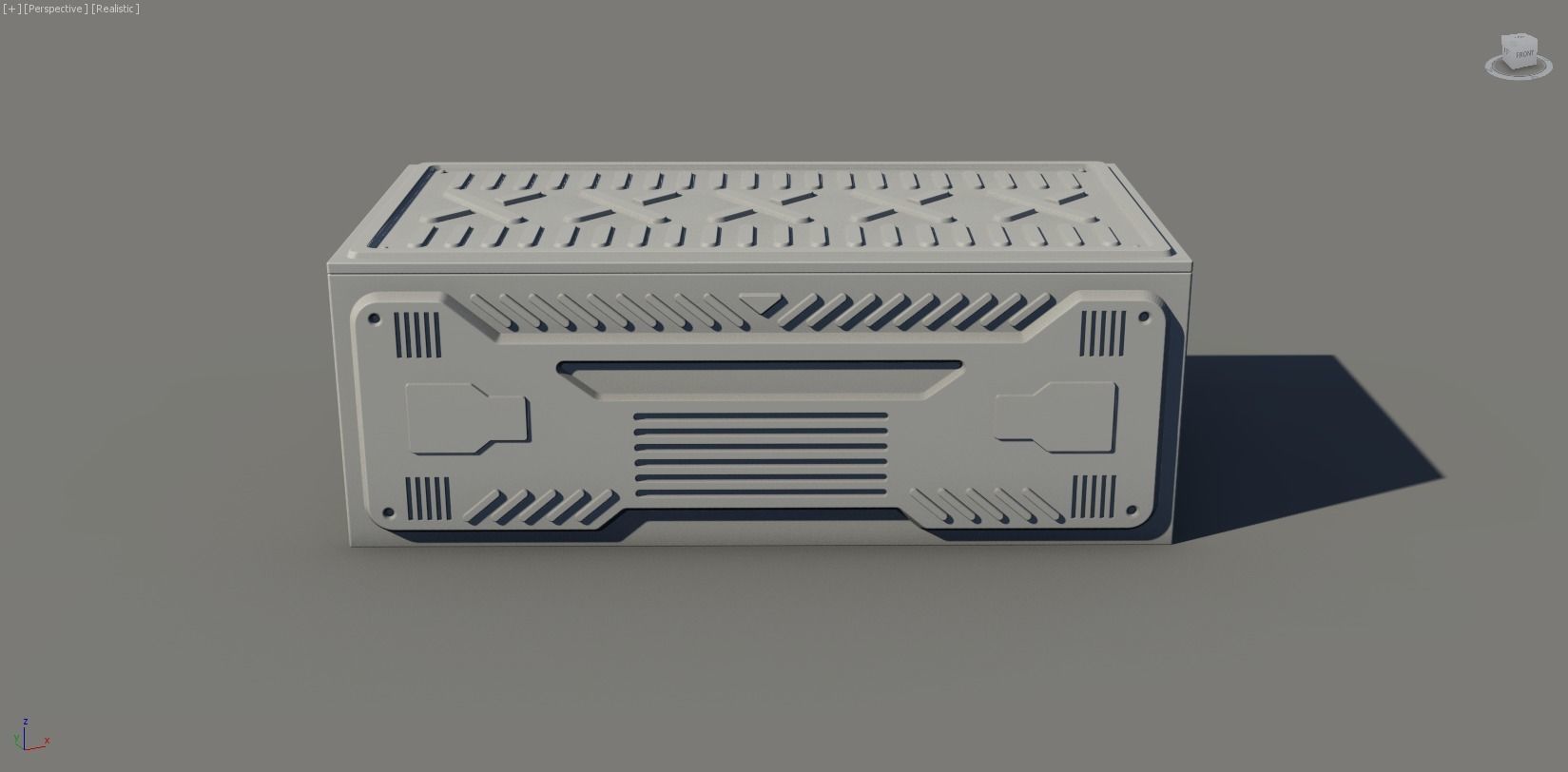 Sci-fi high-poly collection metal box 3D model | CGTrader