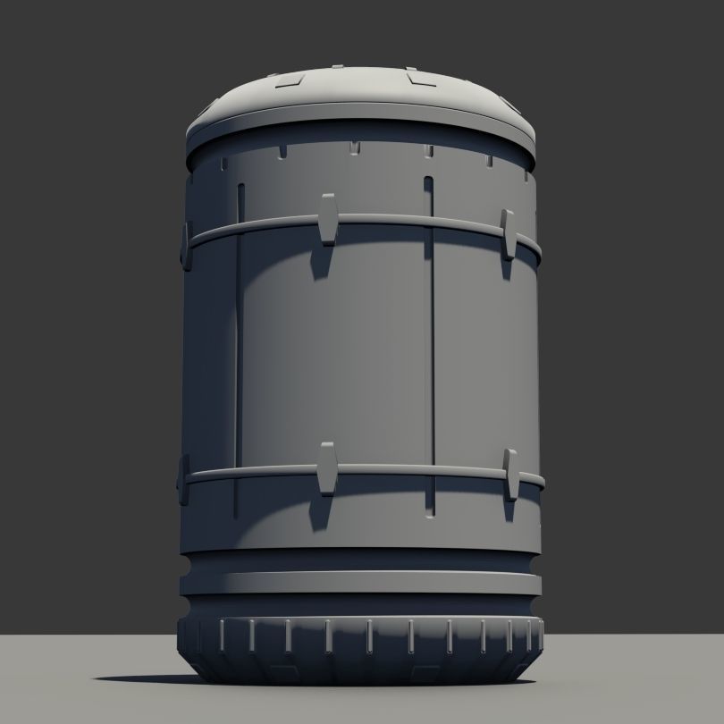 Sci-fi high-poly collection metal box 3D model | CGTrader