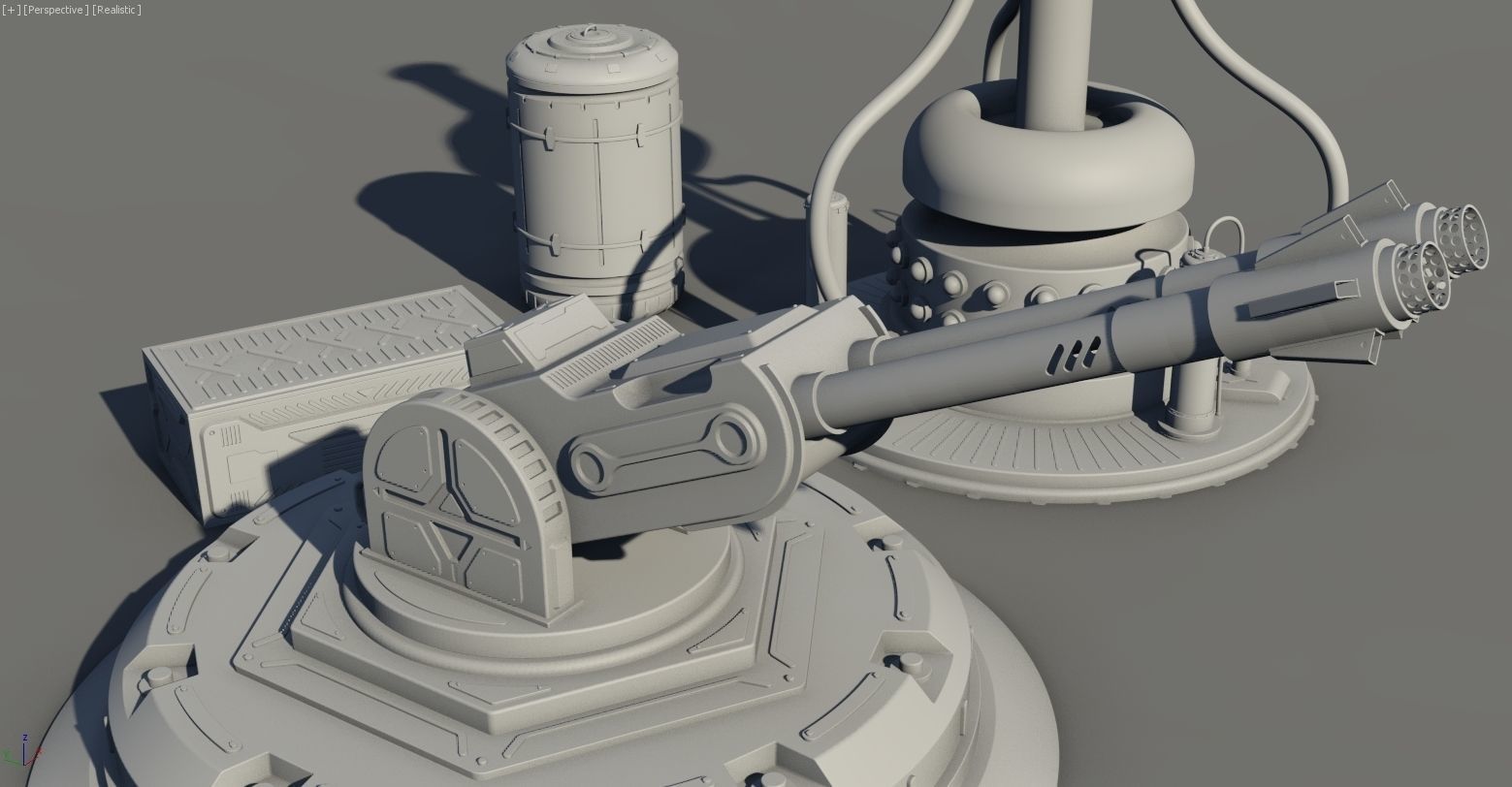 Sci-fi high-poly collection metal box 3D model | CGTrader