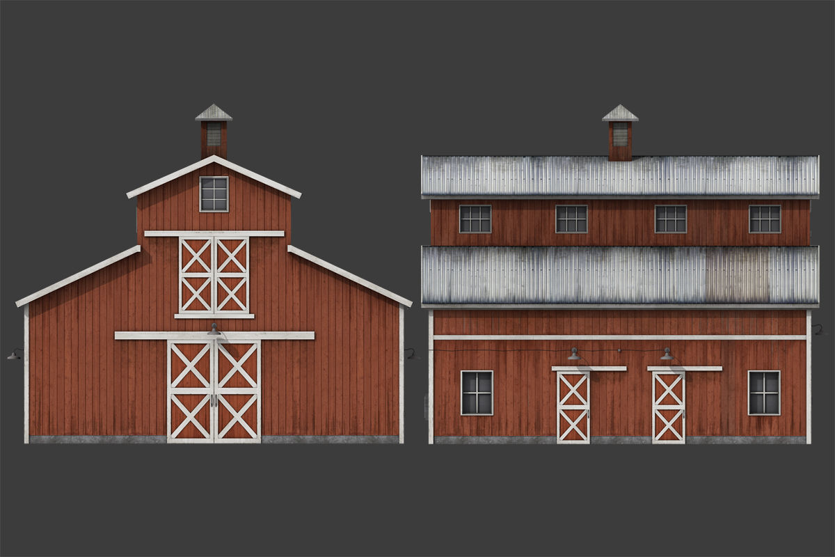 3D model Barn Shed VR / AR / low-poly | CGTrader