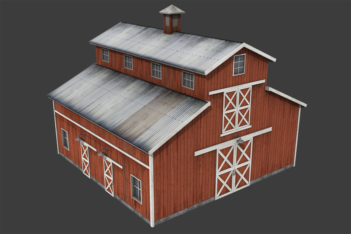 3D model Barn Shed VR / AR / low-poly | CGTrader