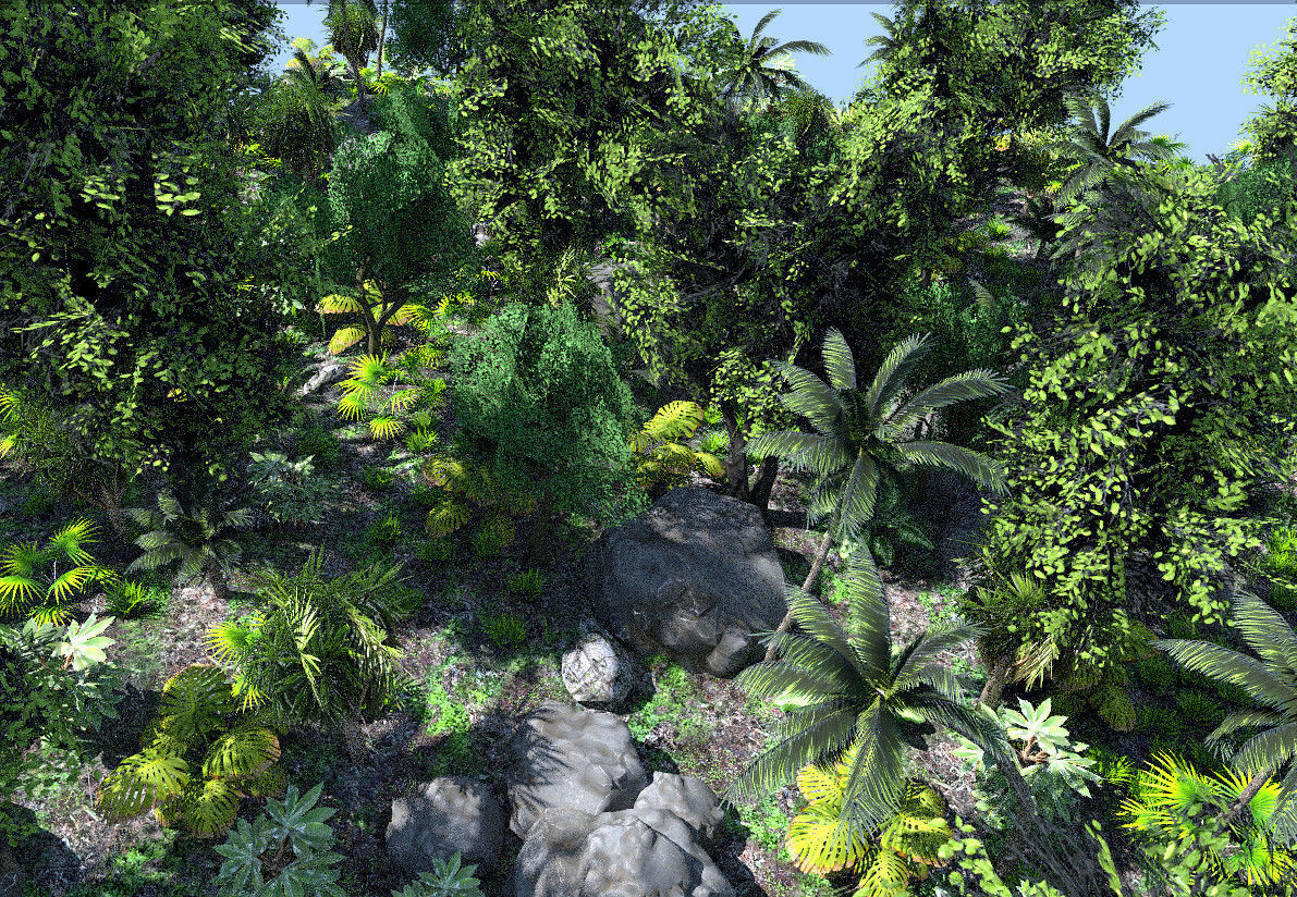 3D model deep jungle scene VR / AR / low-poly | CGTrader