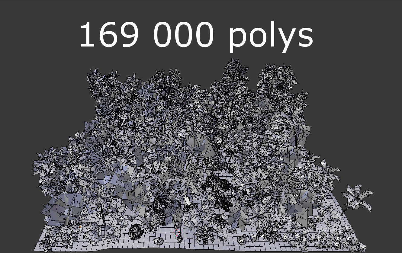 3D model deep jungle scene VR / AR / low-poly | CGTrader