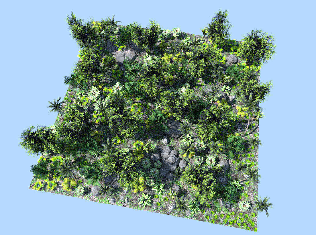 3D model deep jungle scene VR / AR / low-poly | CGTrader