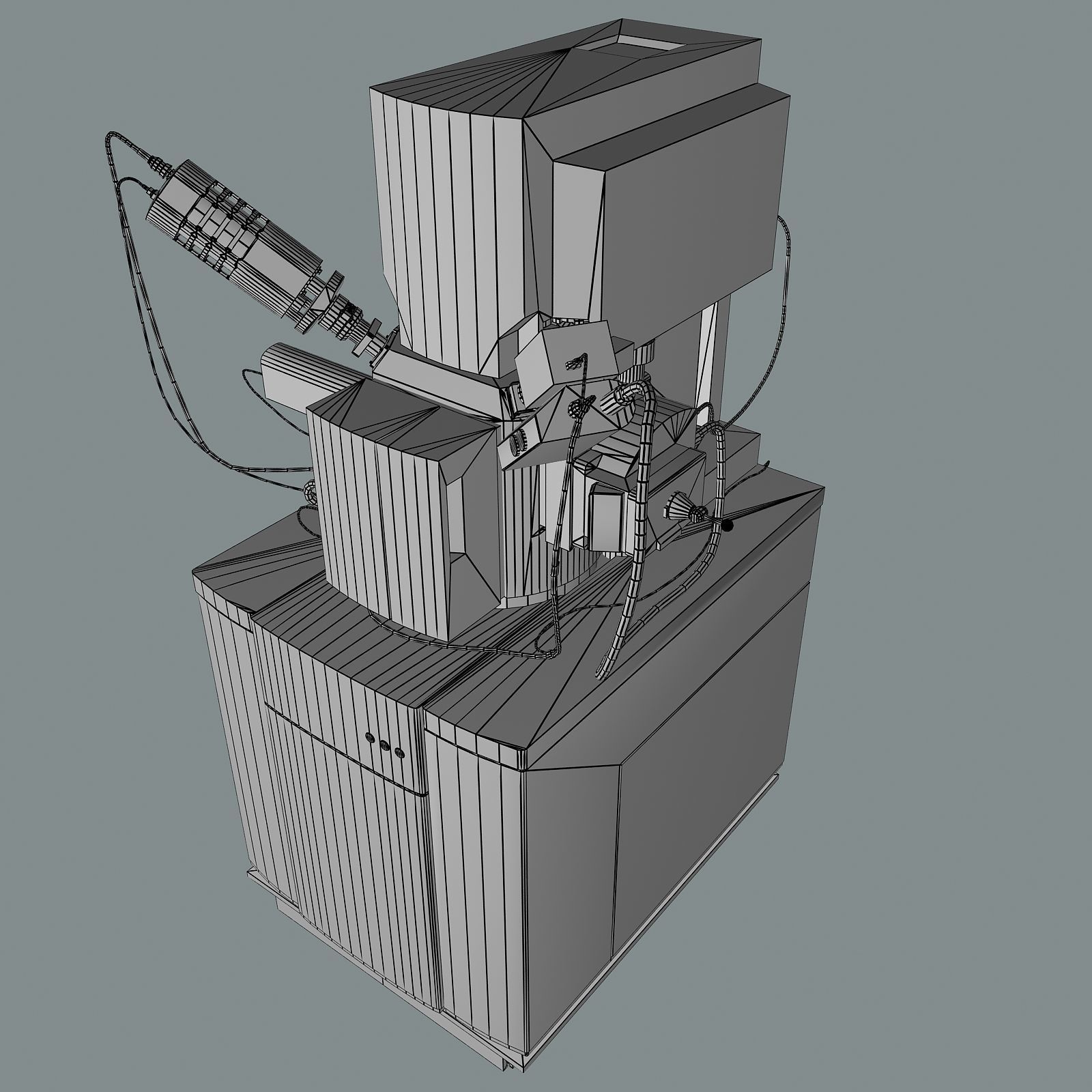 3D model Electron Microscope VR / AR / low-poly | CGTrader