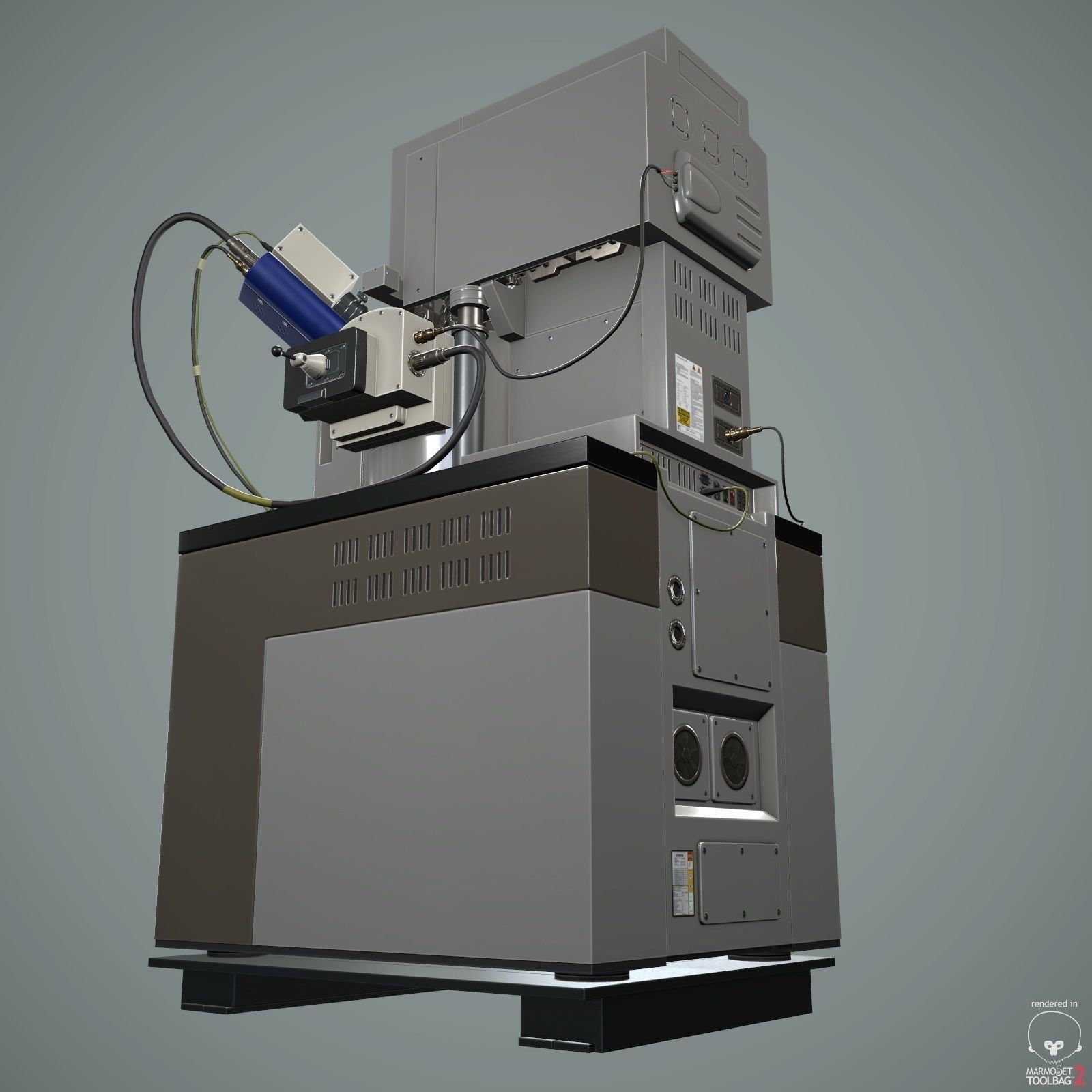 3D model Electron Microscope VR / AR / low-poly | CGTrader
