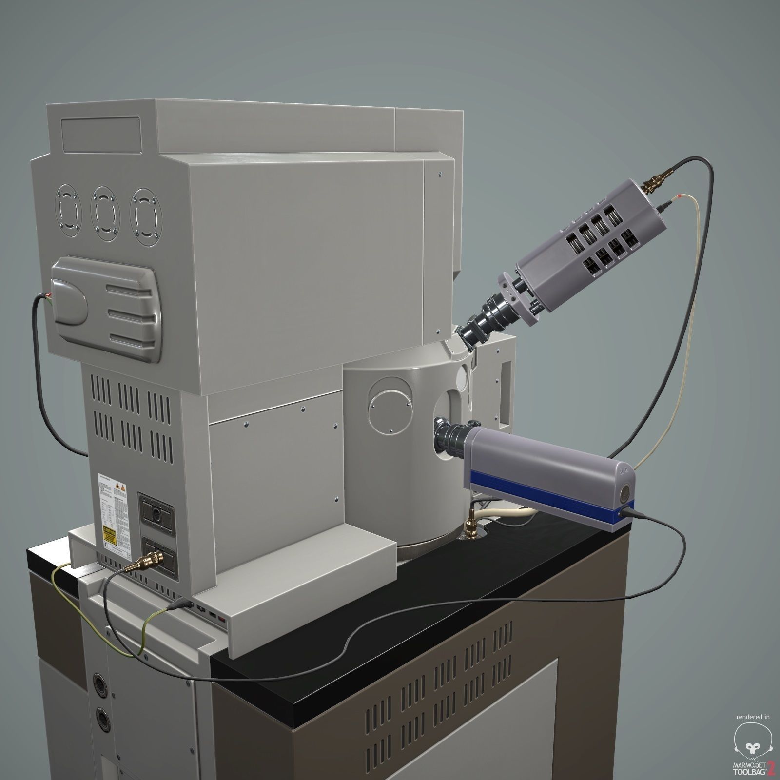 3D model Electron Microscope VR / AR / low-poly | CGTrader