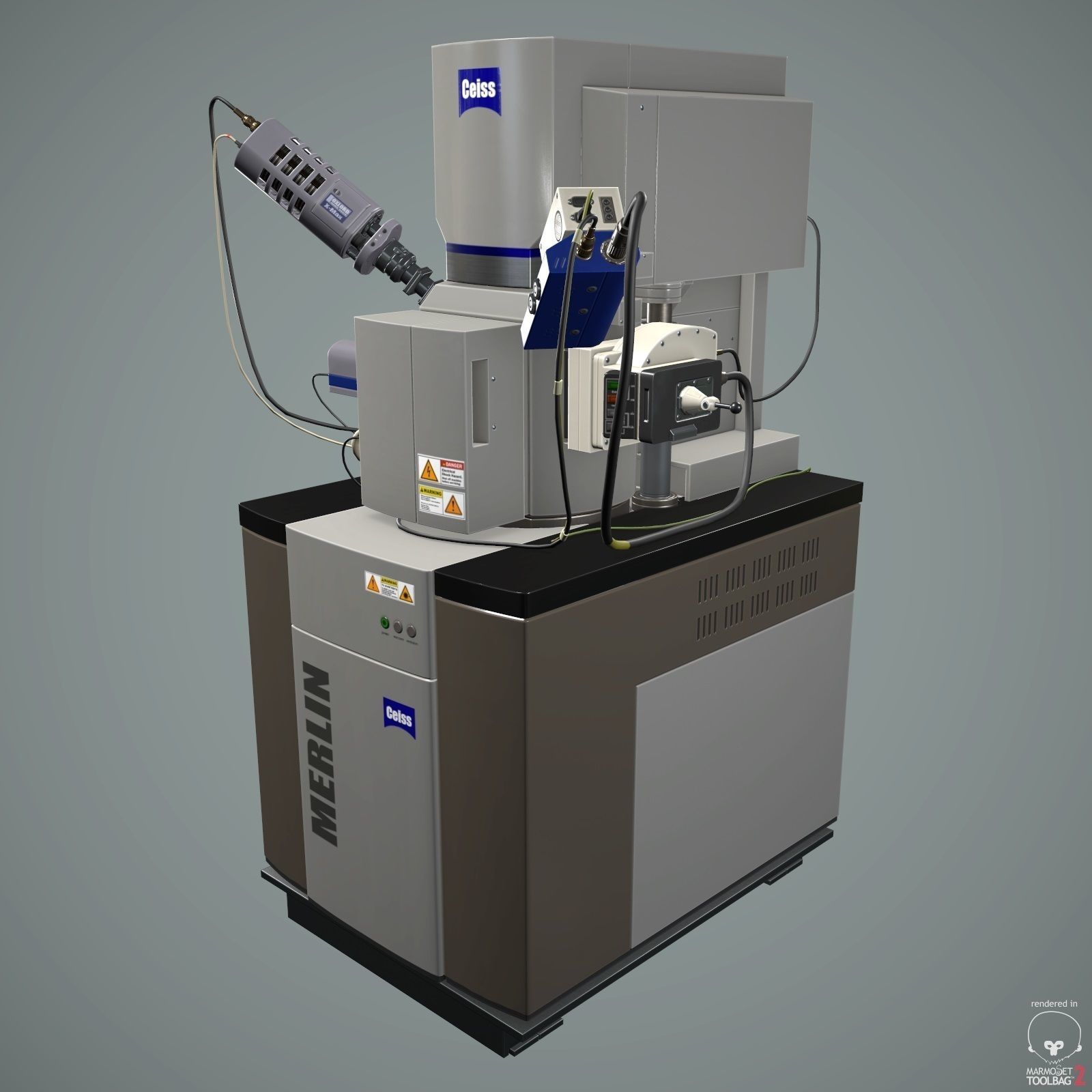 3D model Electron Microscope VR / AR / low-poly | CGTrader