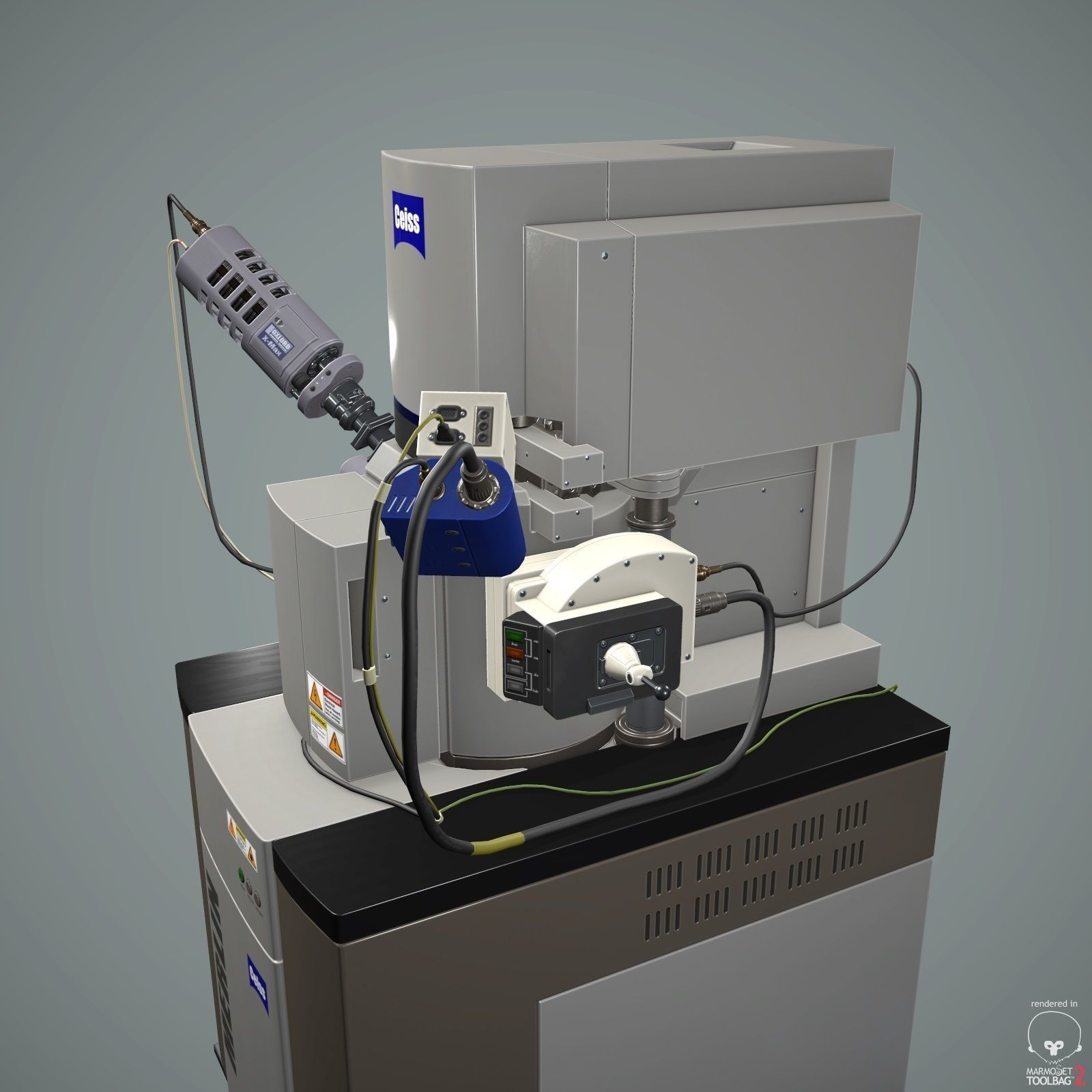 3D model Electron Microscope VR / AR / low-poly | CGTrader