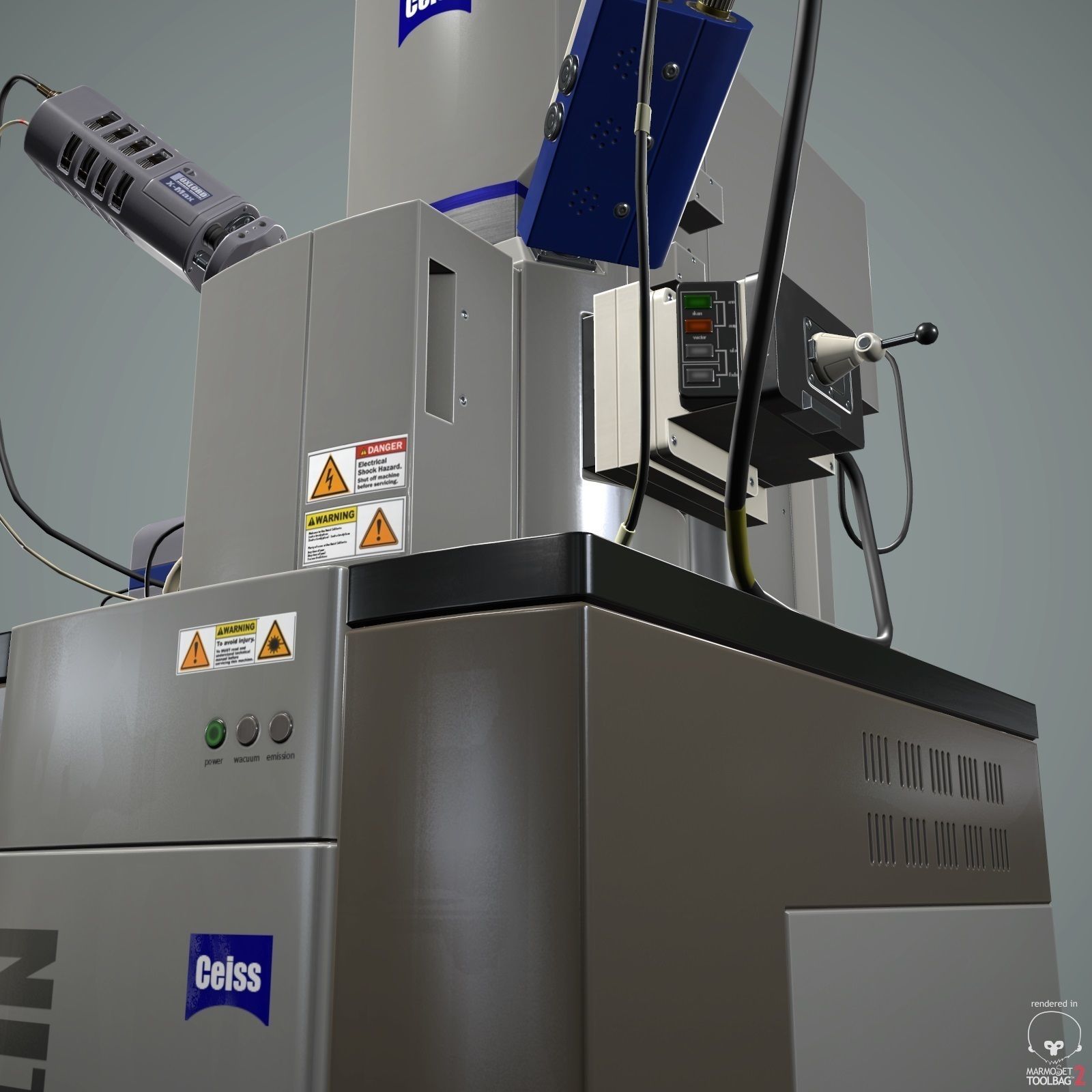 3D model Electron Microscope VR / AR / low-poly | CGTrader