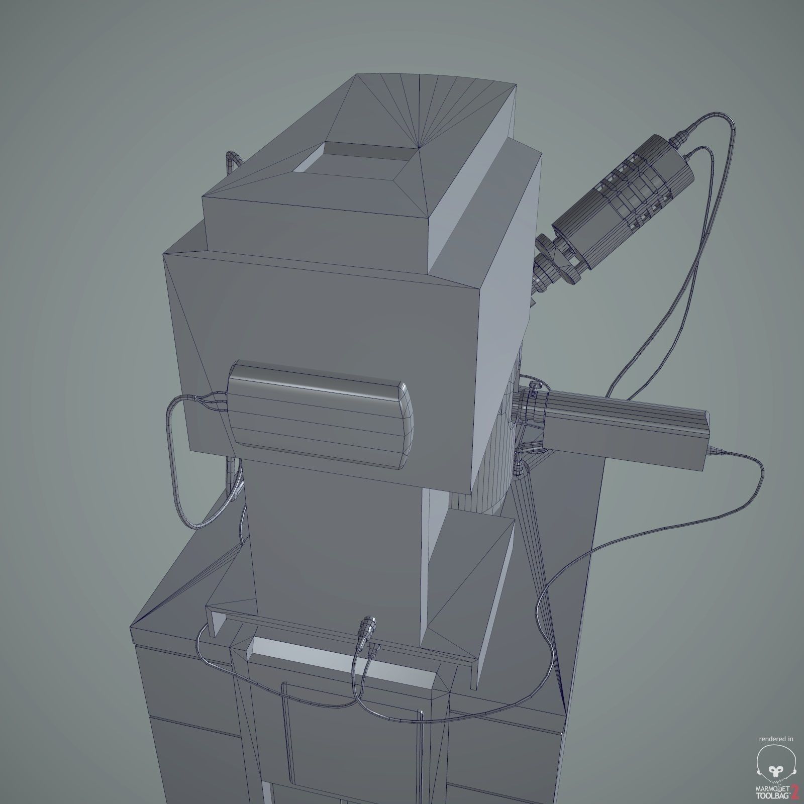 3D model Electron Microscope VR / AR / low-poly | CGTrader