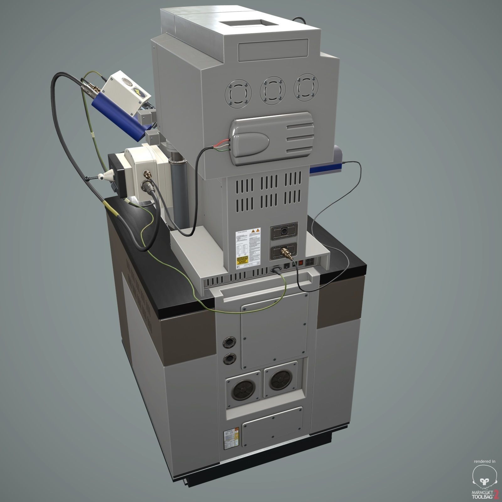 3D model Electron Microscope VR / AR / low-poly | CGTrader