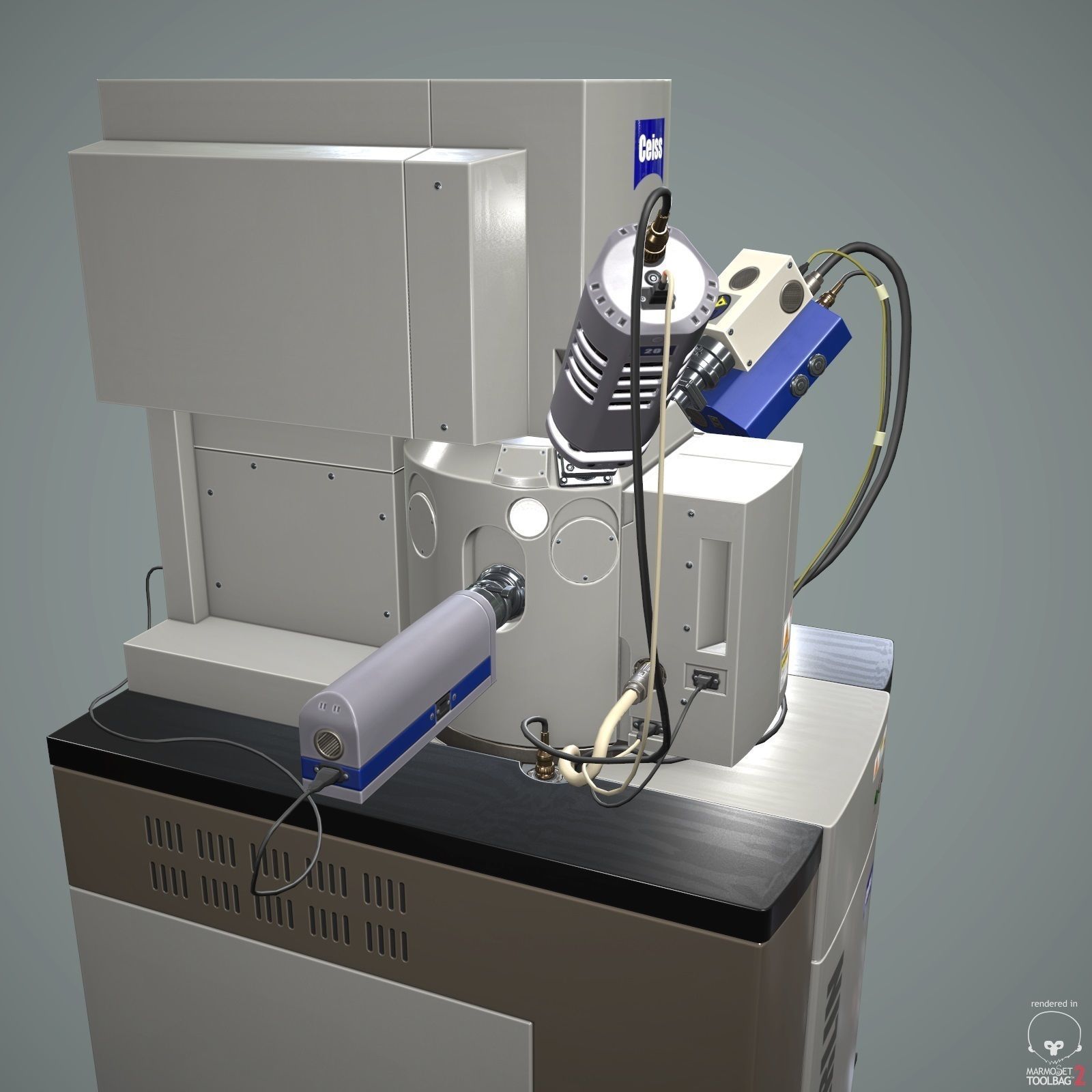 3D model Electron Microscope VR / AR / low-poly | CGTrader