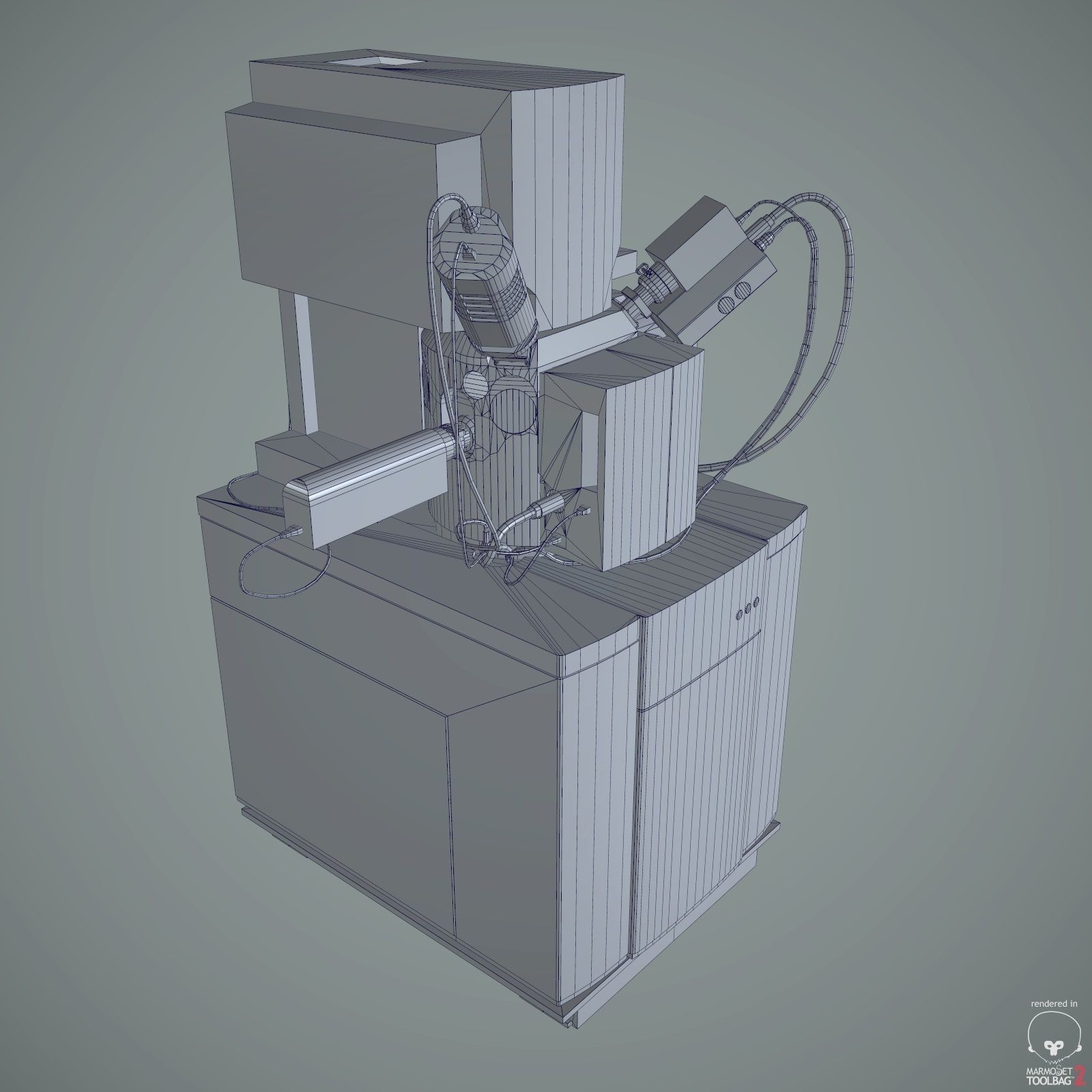 3D model Electron Microscope VR / AR / low-poly | CGTrader