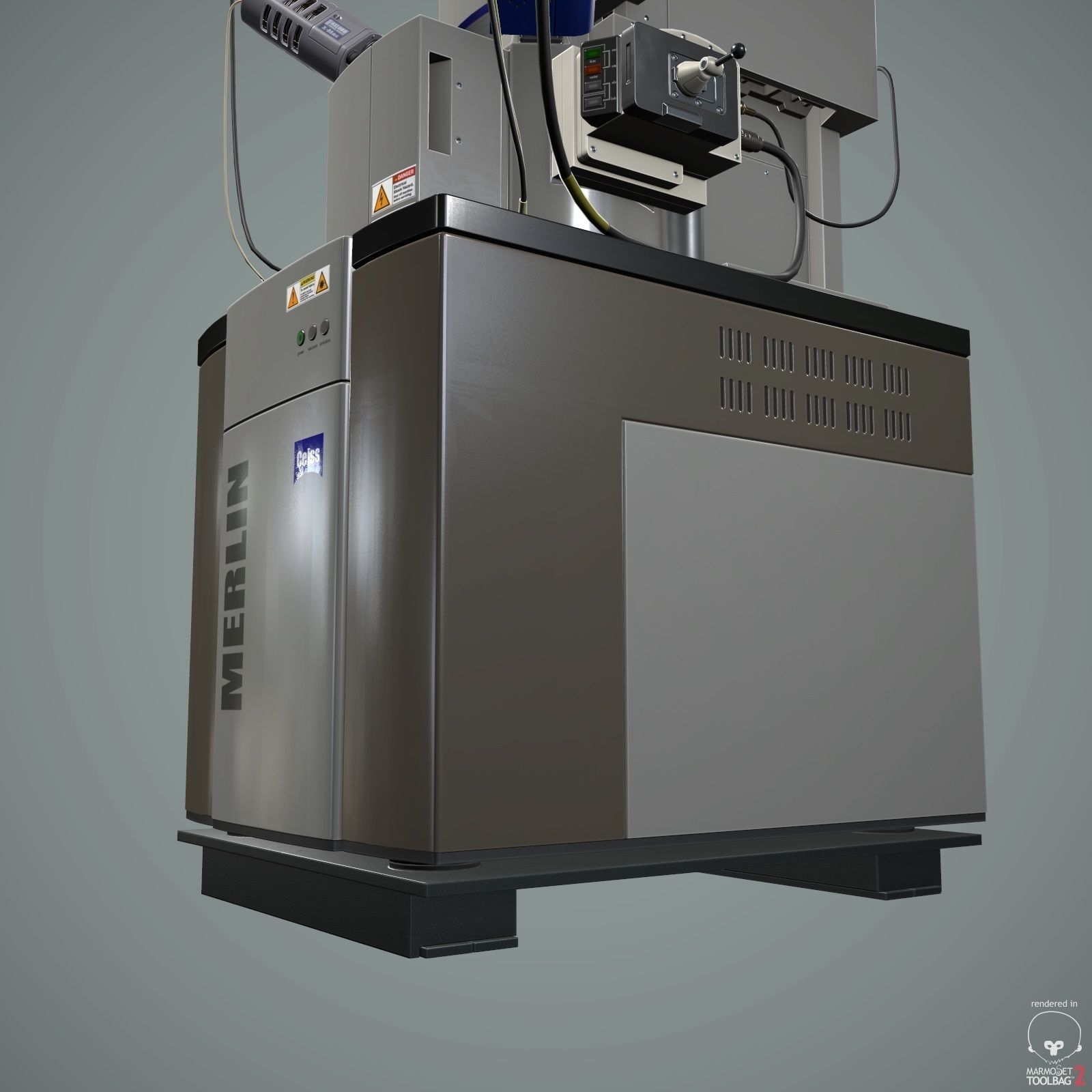 3D model Electron Microscope VR / AR / low-poly | CGTrader