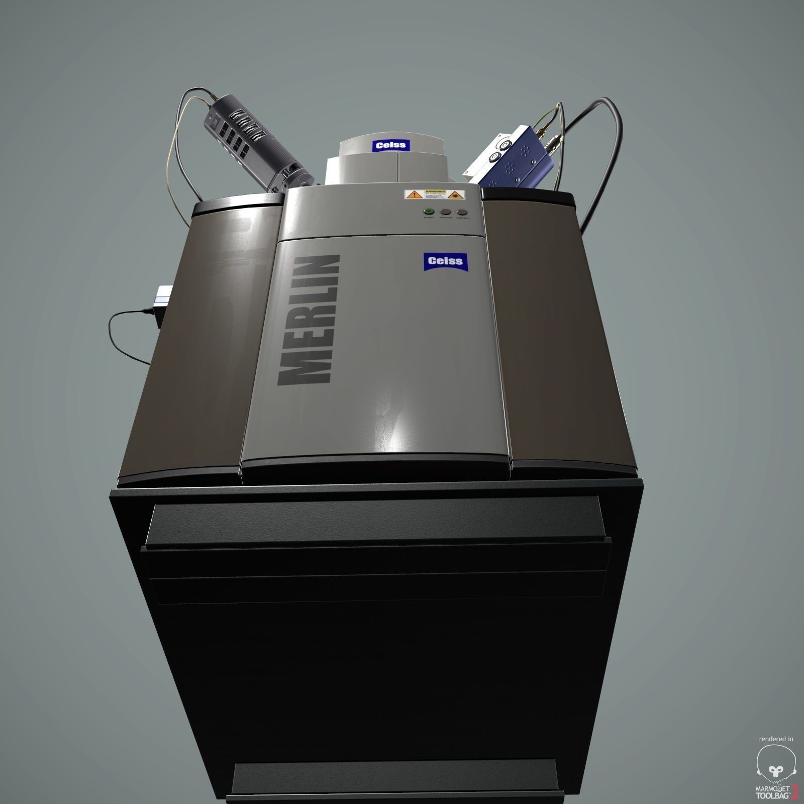 3D model Electron Microscope VR / AR / low-poly | CGTrader