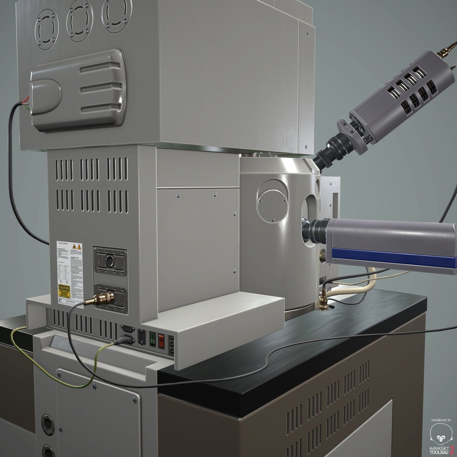 3D model Electron Microscope VR / AR / low-poly | CGTrader
