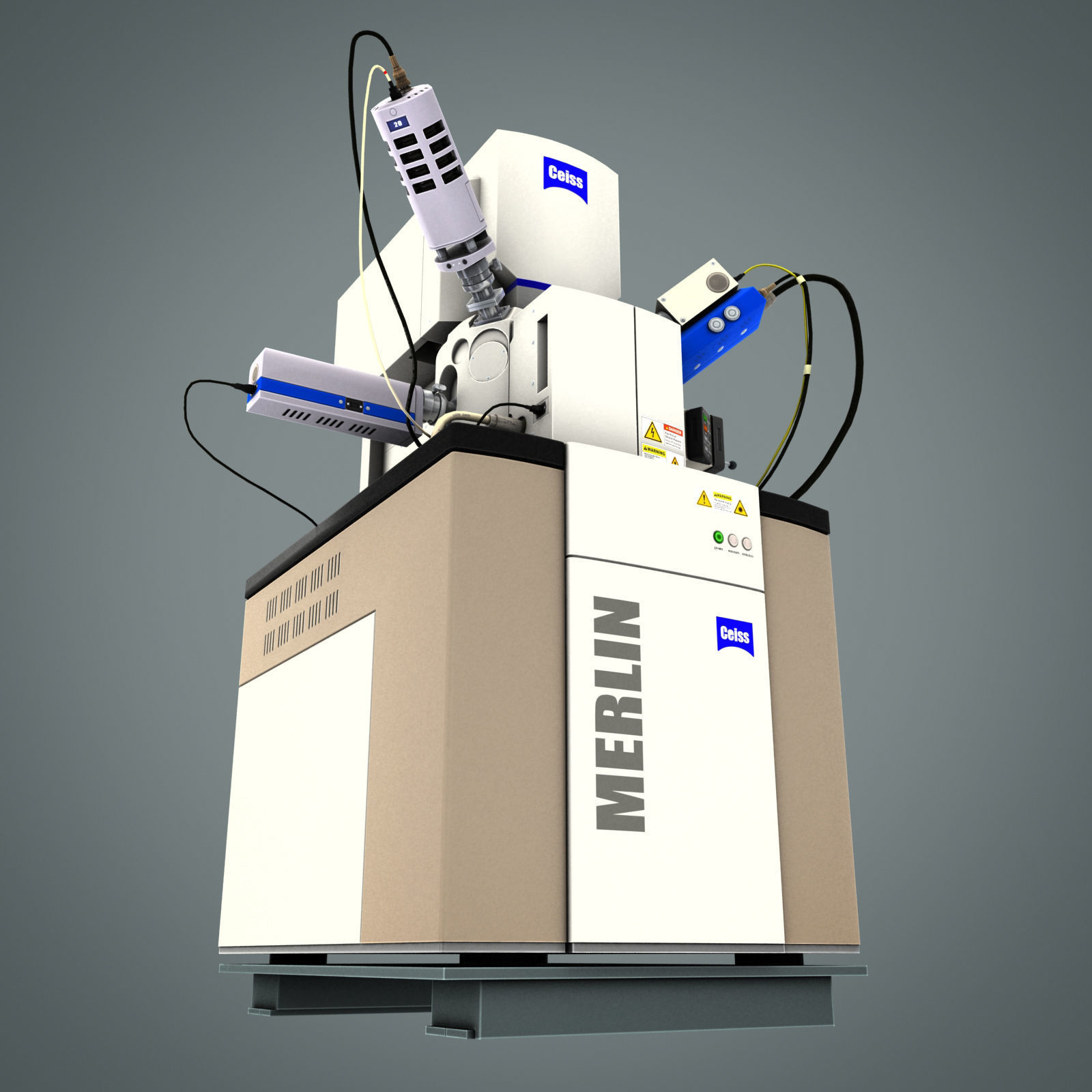 3D model Electron Microscope VR / AR / low-poly | CGTrader
