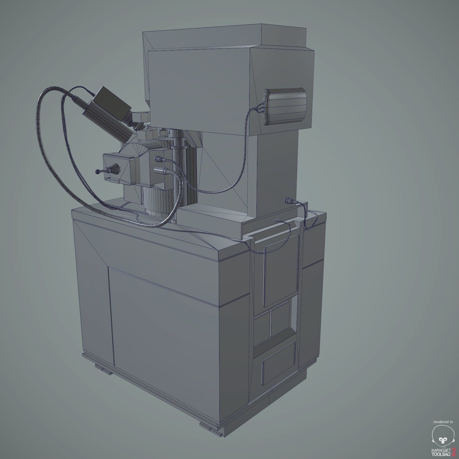 3D model Electron Microscope VR / AR / low-poly | CGTrader