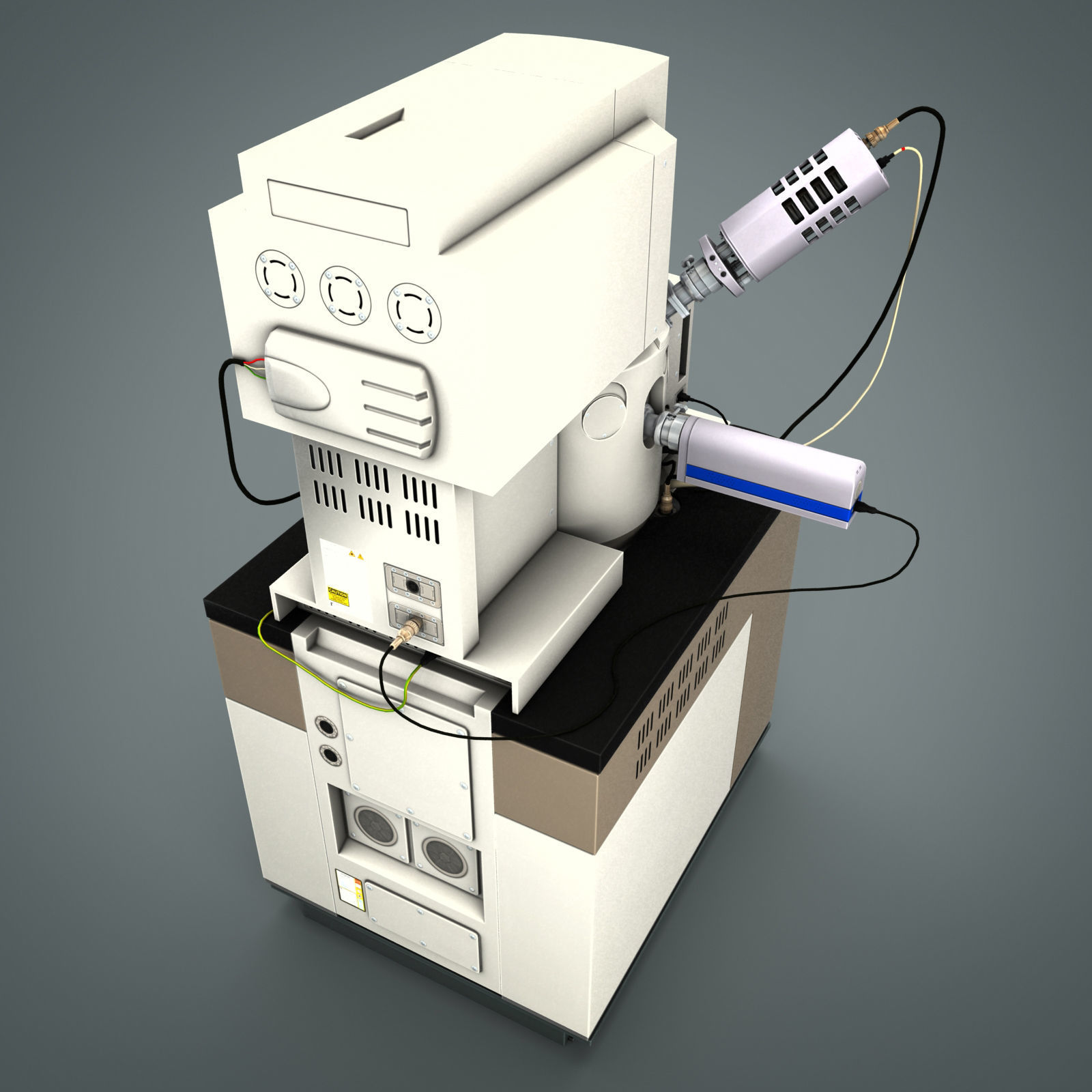 3D model Electron Microscope VR / AR / low-poly | CGTrader