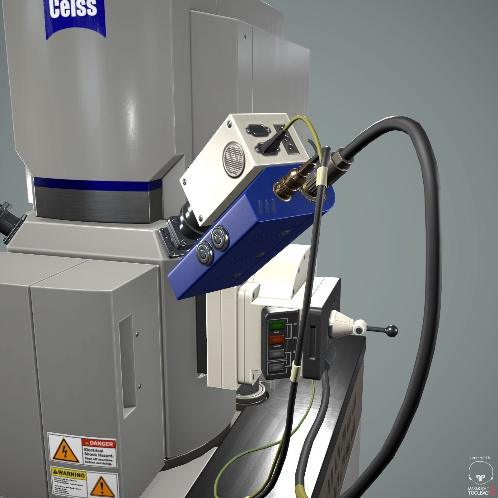 3D model Electron Microscope VR / AR / low-poly | CGTrader