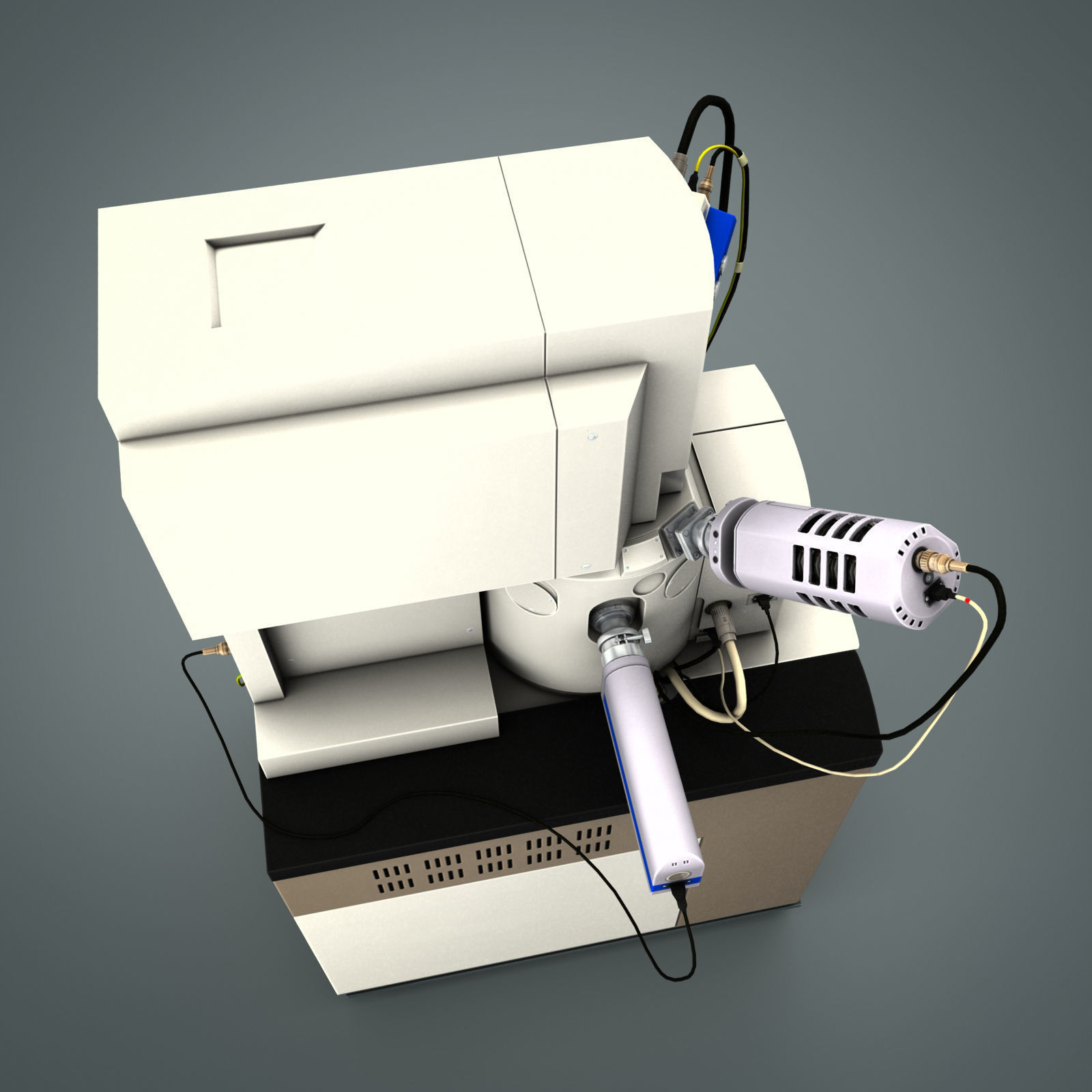 3D model Electron Microscope VR / AR / low-poly | CGTrader