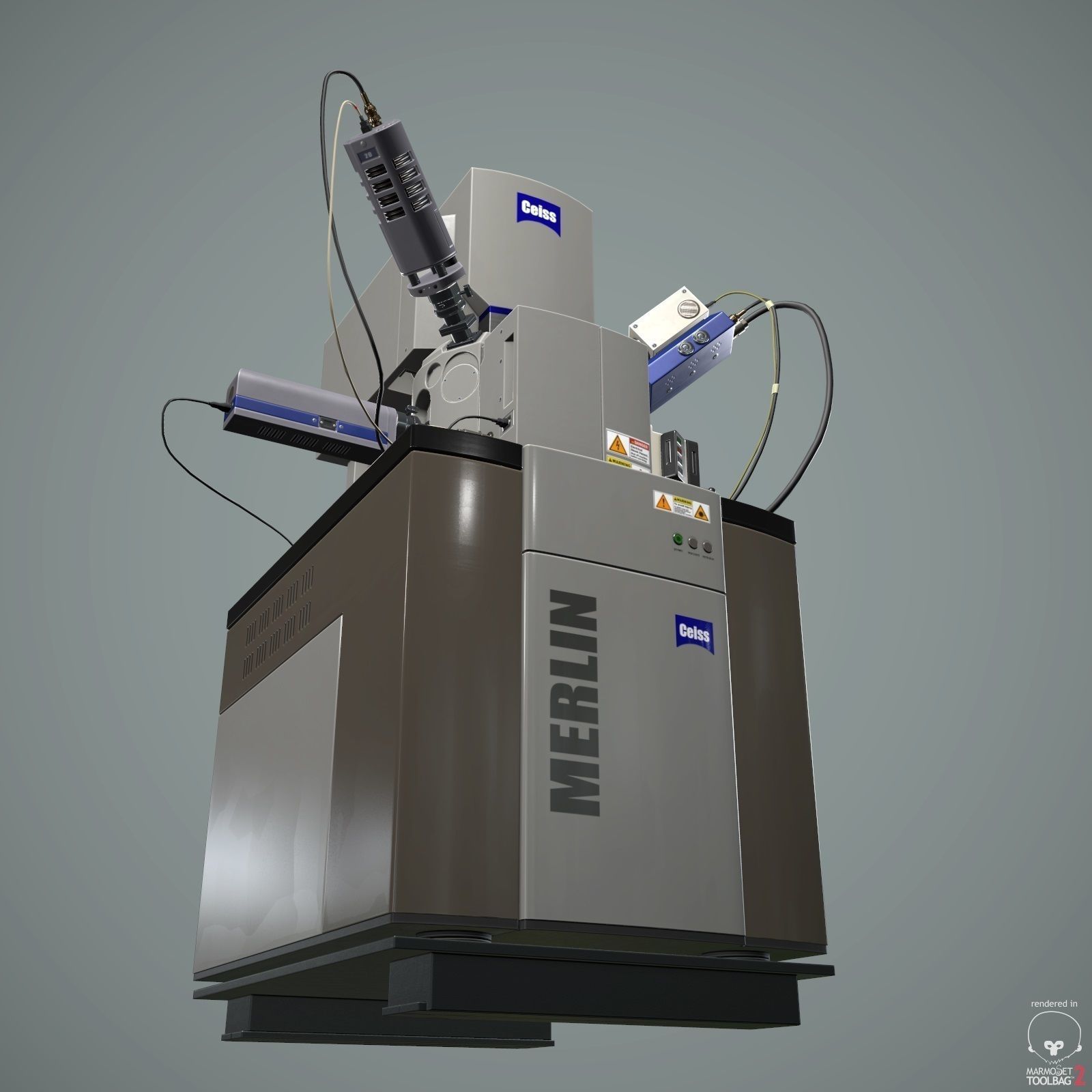 3D model Electron Microscope VR / AR / low-poly | CGTrader