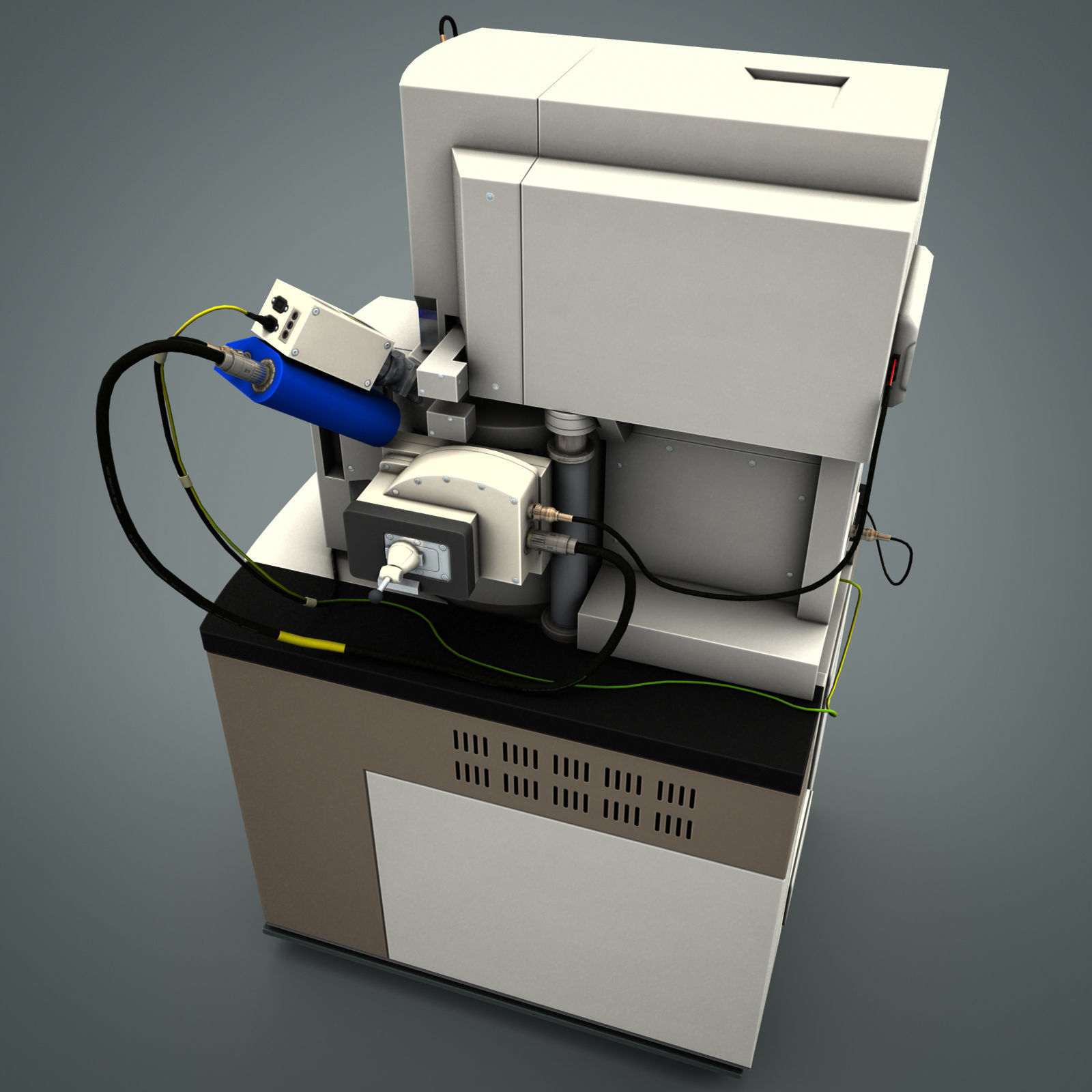 3D model Electron Microscope VR / AR / low-poly | CGTrader