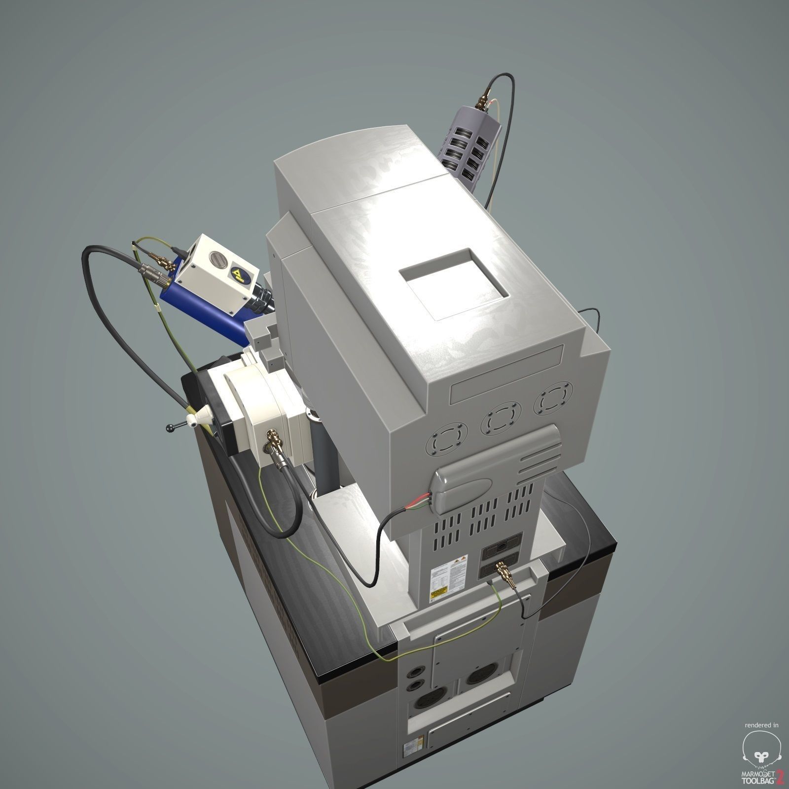 3D model Electron Microscope VR / AR / low-poly | CGTrader