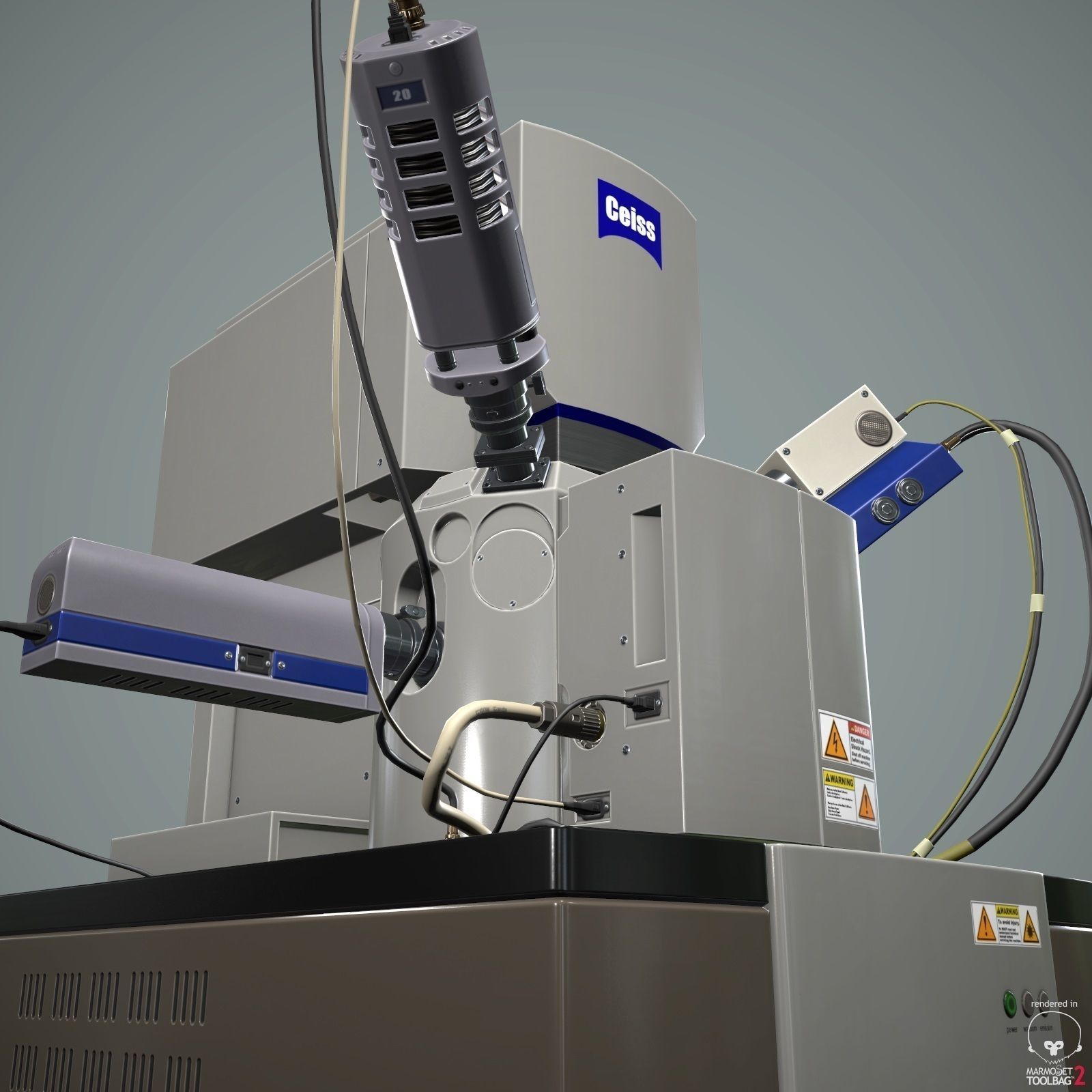 3D model Electron Microscope VR / AR / low-poly | CGTrader