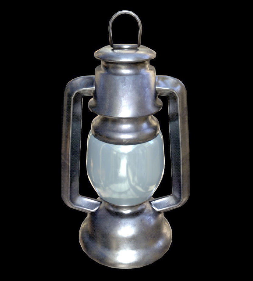 3D model Mine Lantern - PBR - Textured VR / AR / low-poly | CGTrader