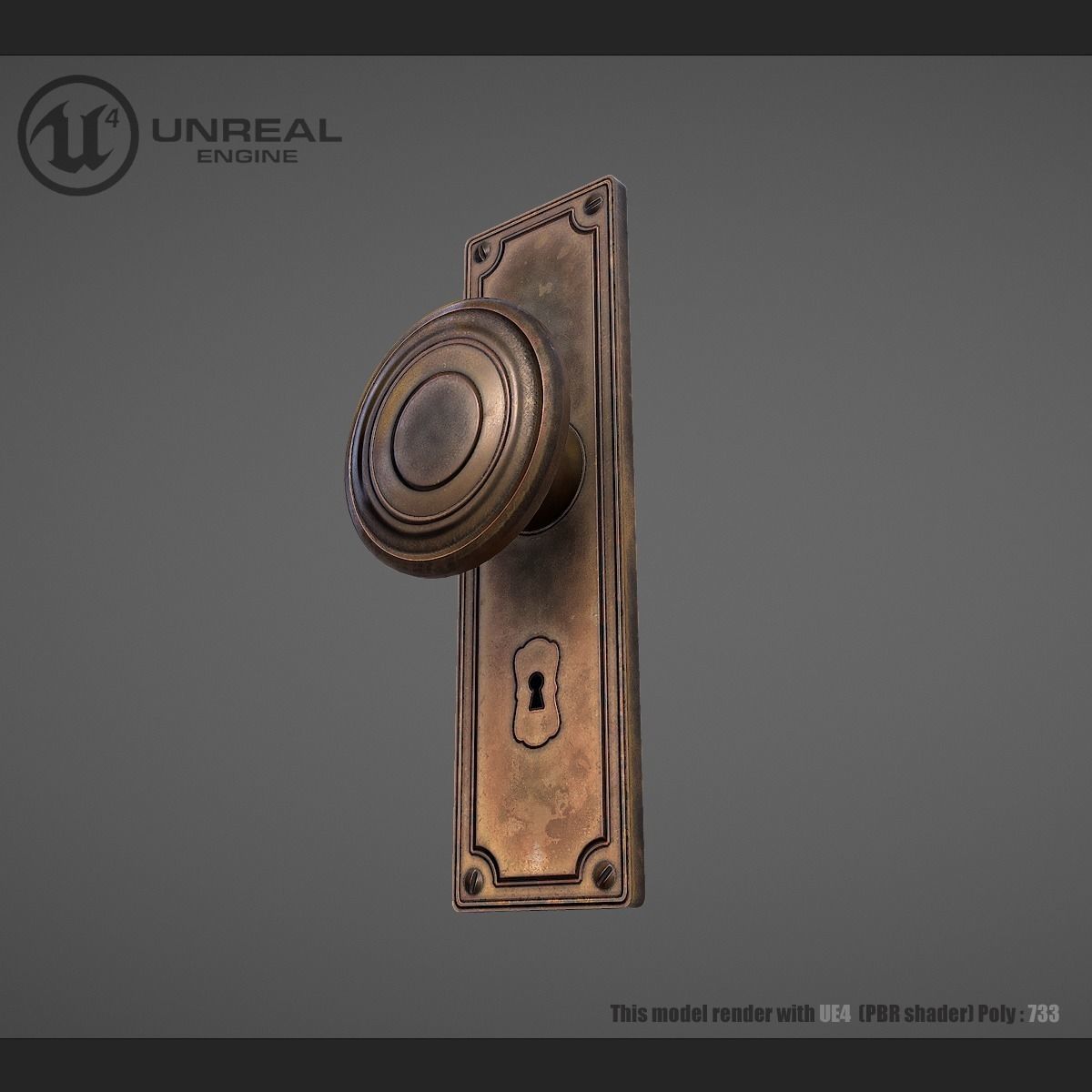 3D model Rusty door lock VR / AR / low-poly | CGTrader