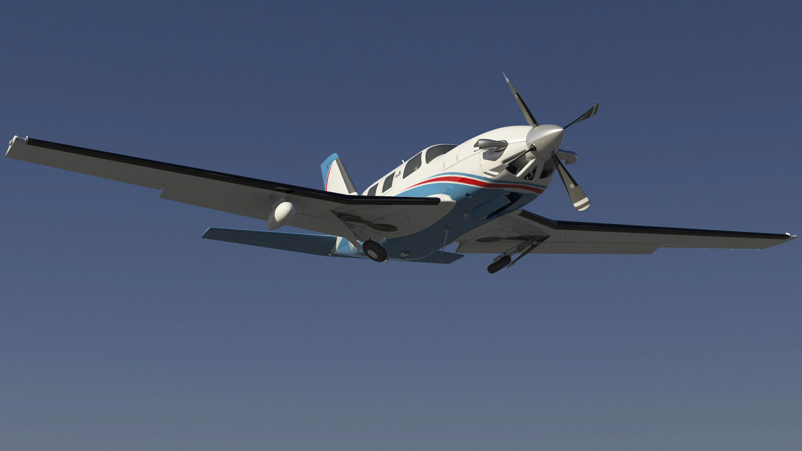 Piper Meridian 3D model rigged | CGTrader