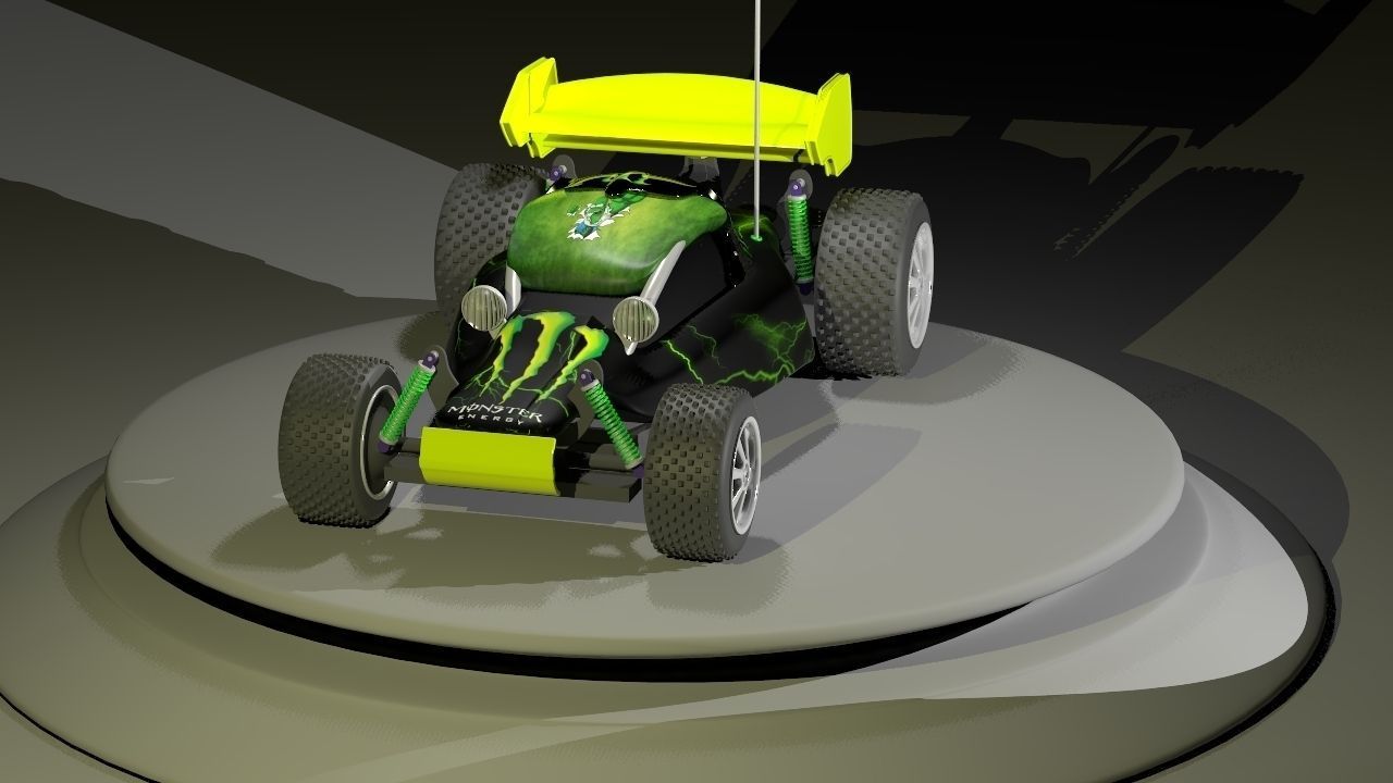 Rc car 3D model rigged | CGTrader