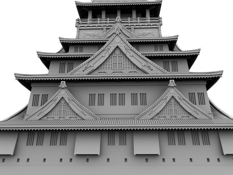 Osaka Castle 3D model | CGTrader