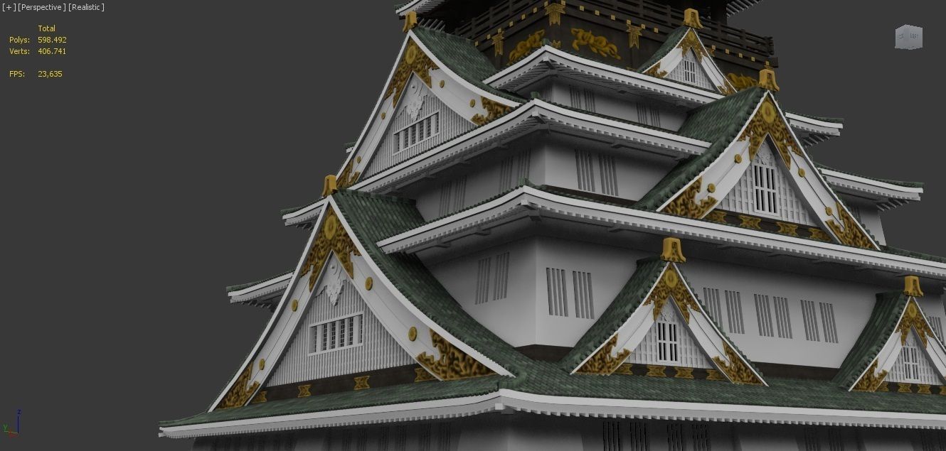 Osaka Castle 3D model | CGTrader