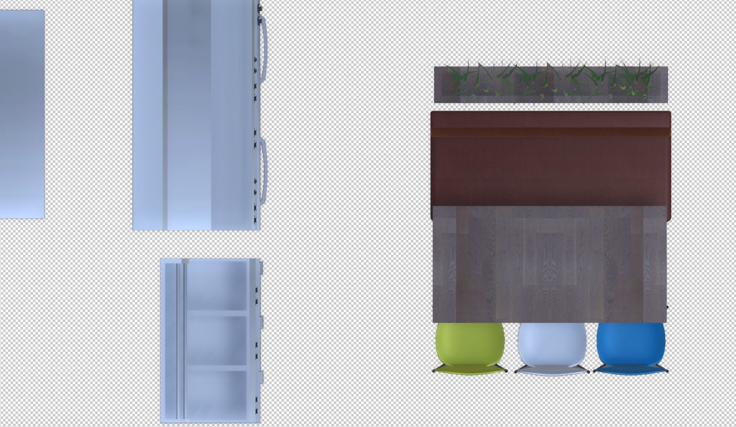 2d restaurant furniture floorplan top view PSD 3D 3D model | CGTrader