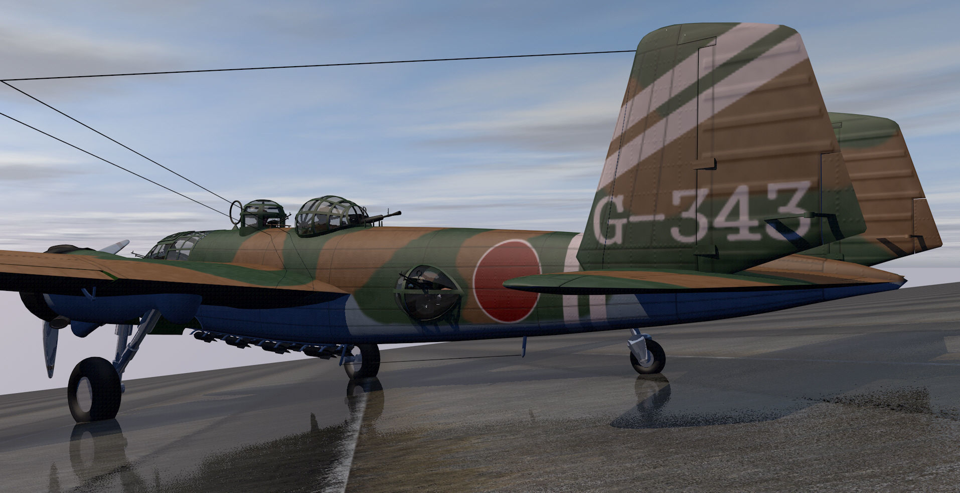 Mitsubishi G3M2 Nell 3D model | CGTrader