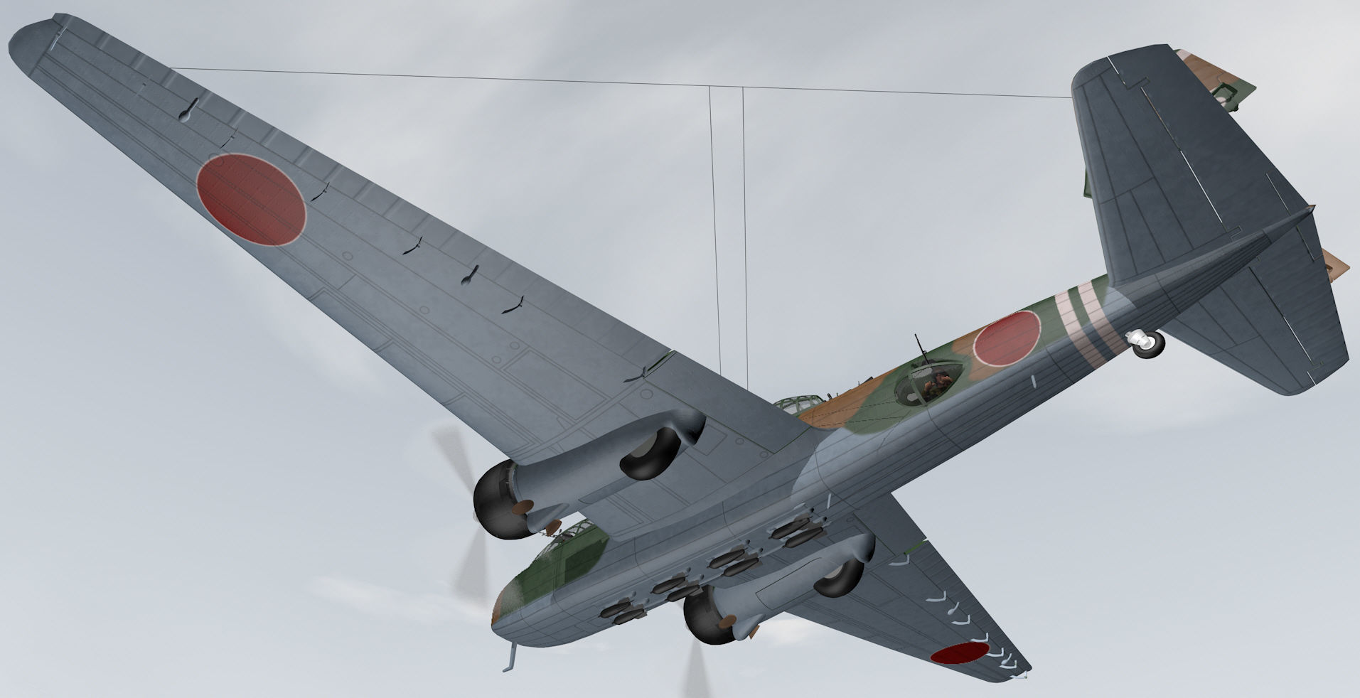Mitsubishi G3M2 Nell 3D model | CGTrader