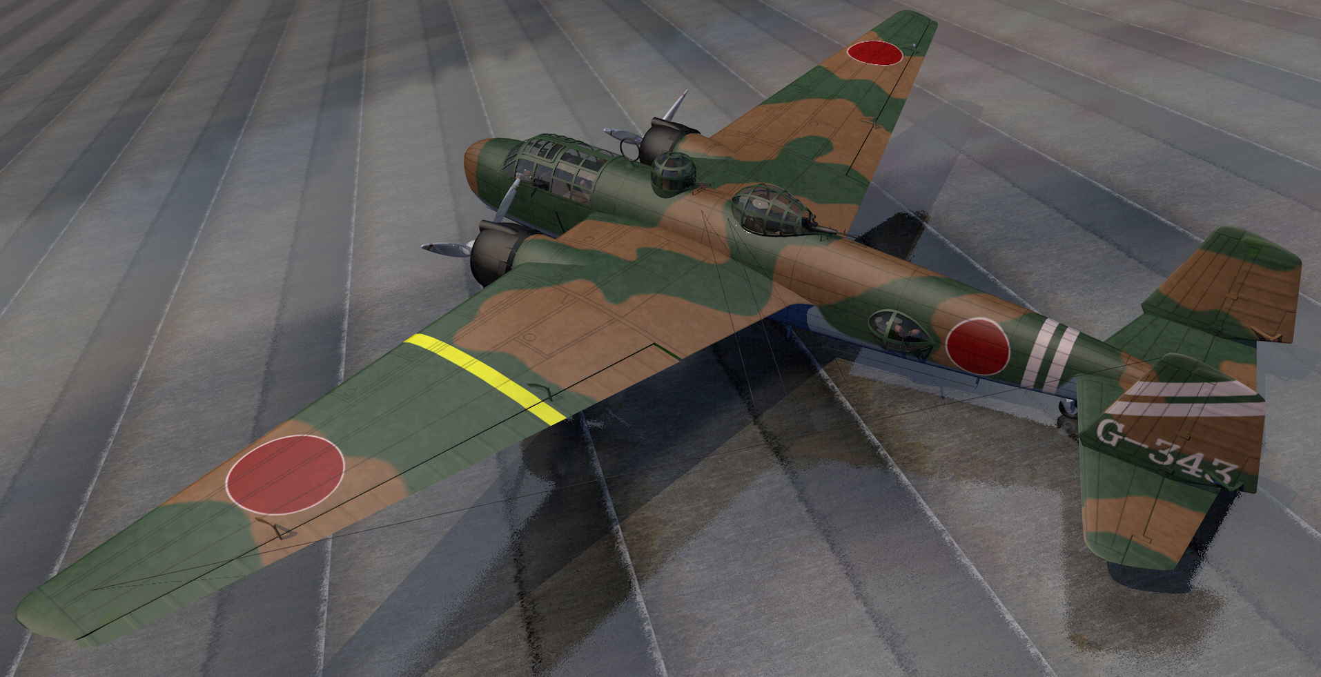 Mitsubishi G3M2 Nell 3D model | CGTrader