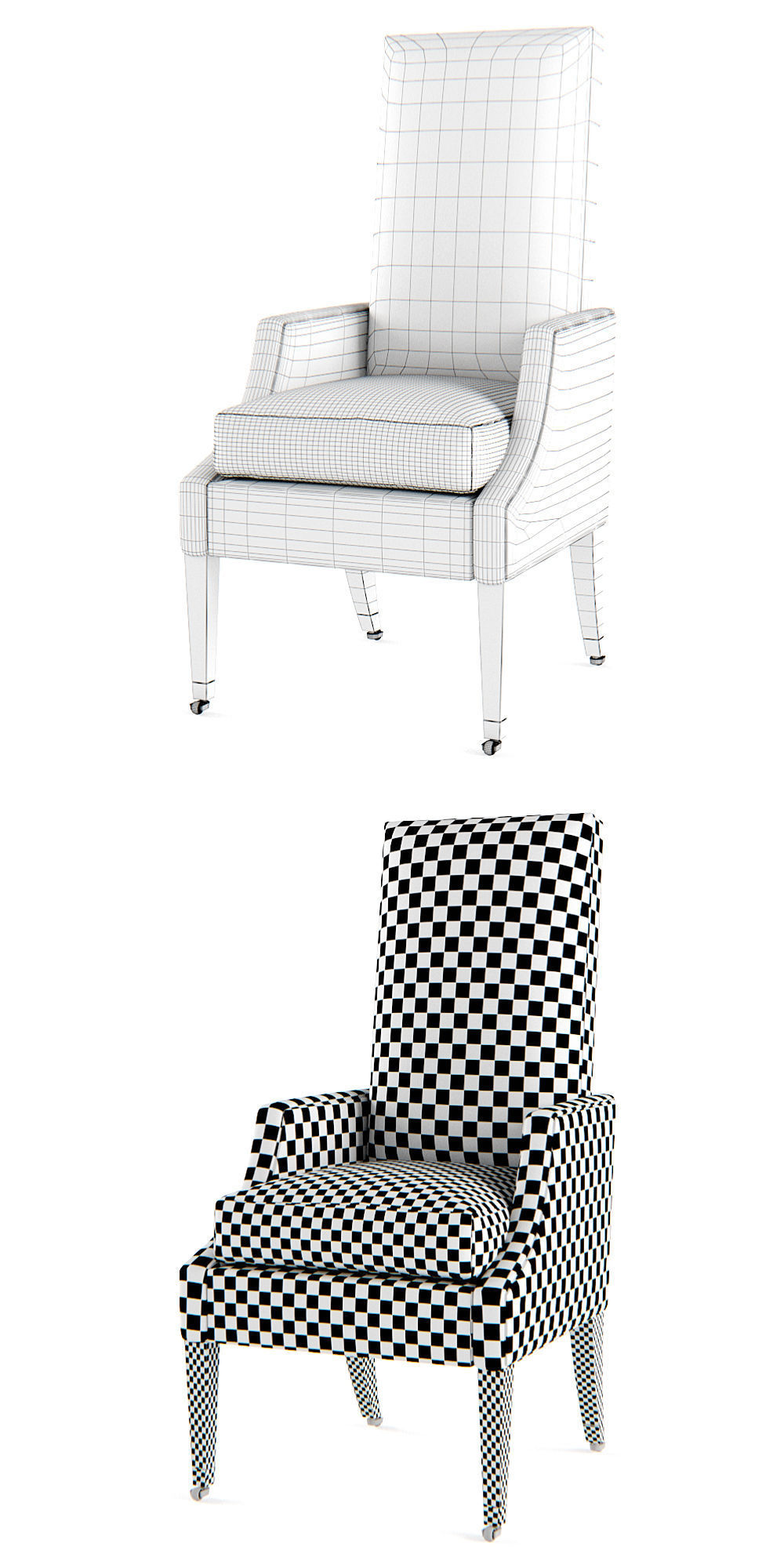 Dering Hall Reclining Dinner Chair 3D model | CGTrader