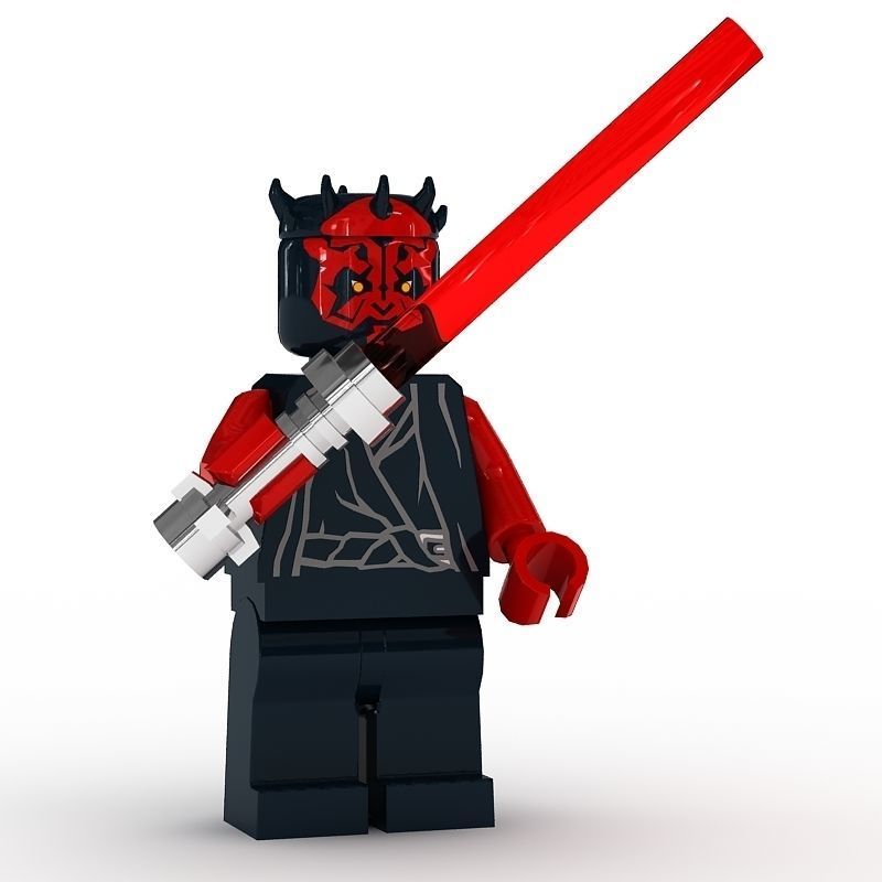 LEGO Minfigure Darth Maul 3D model | CGTrader