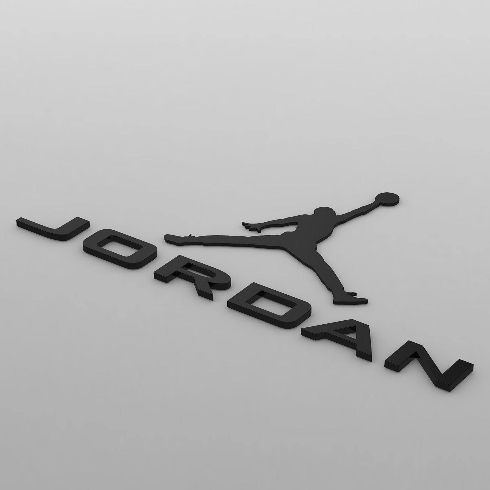 jordan logo 3D | CGTrader