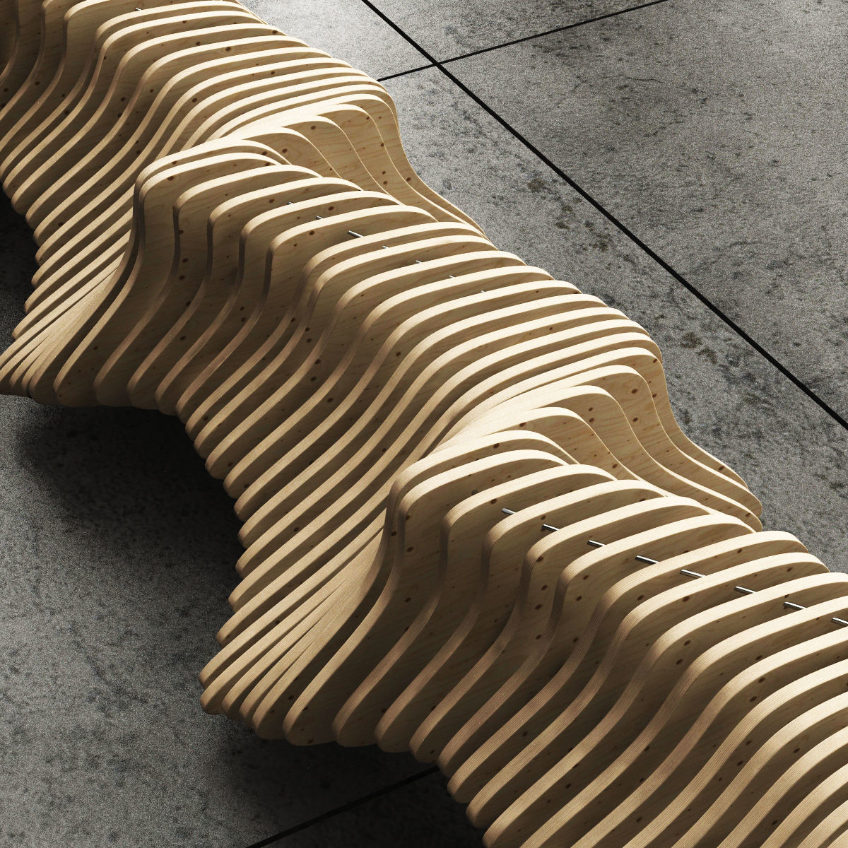 Parametric bench n2 3D model | CGTrader