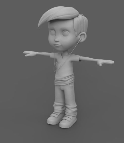 generic boy character 3D model | CGTrader