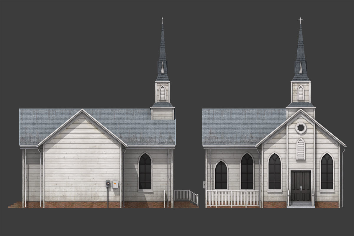 3D model Church VR / AR / low-poly | CGTrader