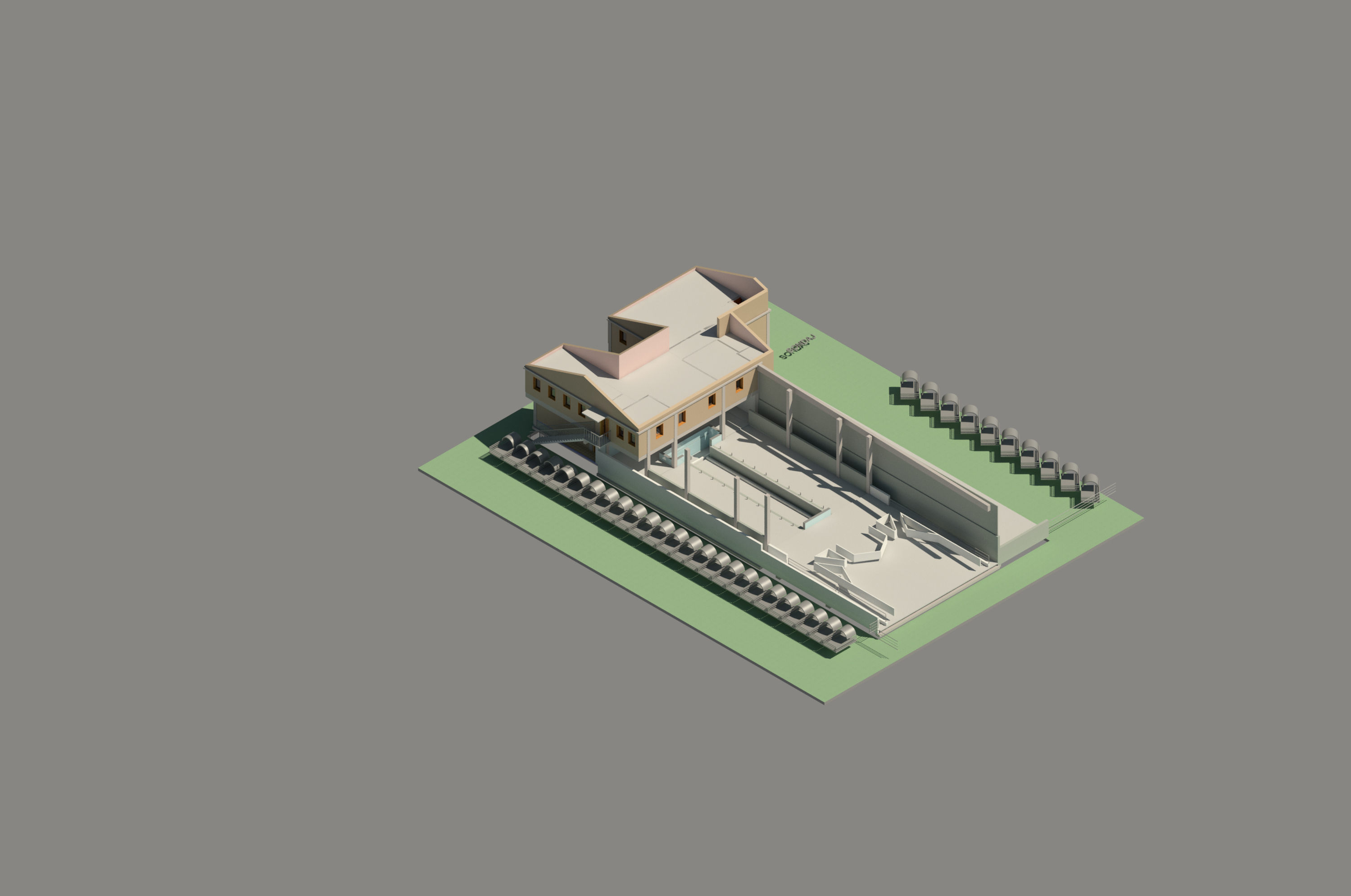Farm House Design Revit Model 3D model | CGTrader