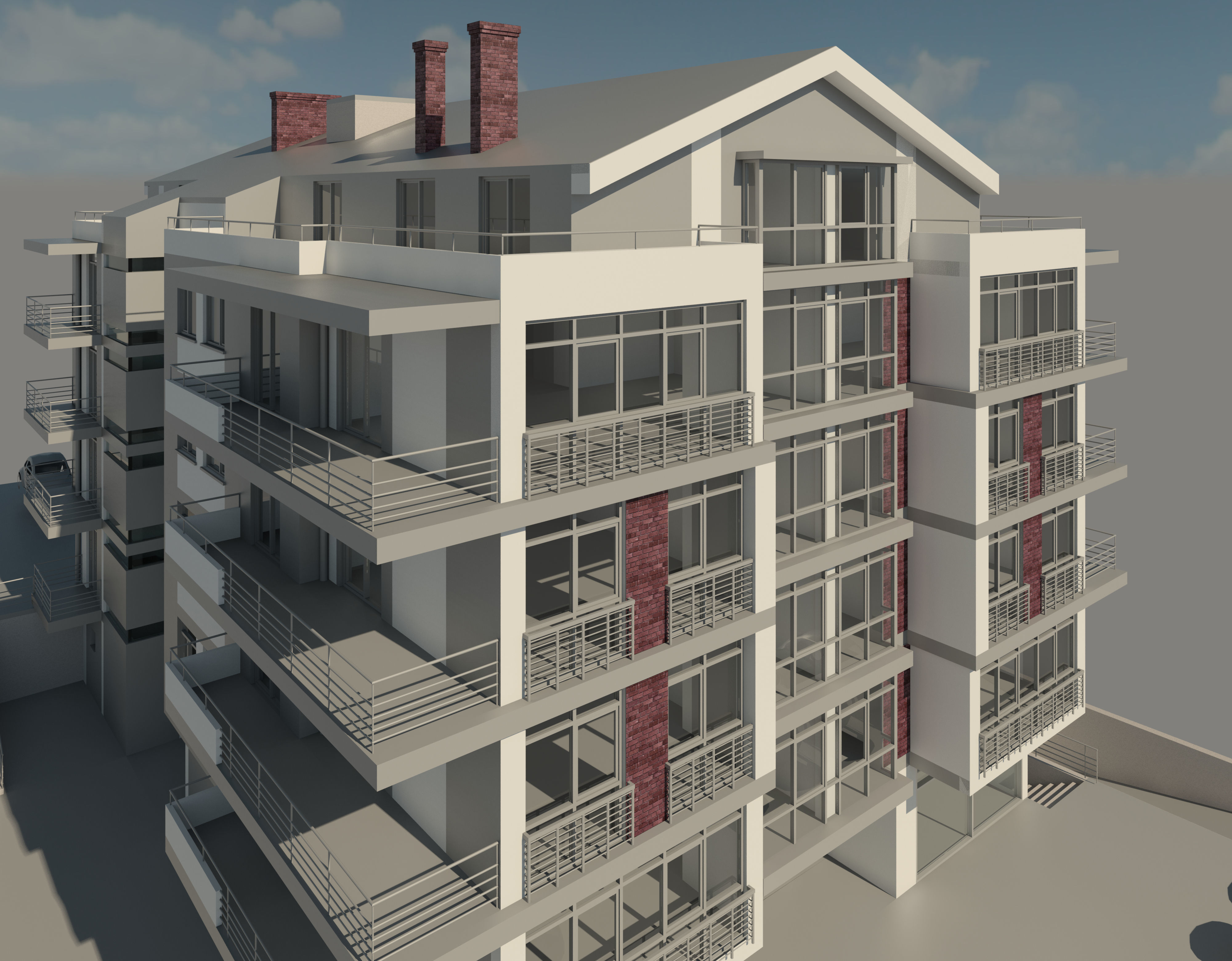 Building Design Apartment High Detail Model Revit 3D model | CGTrader