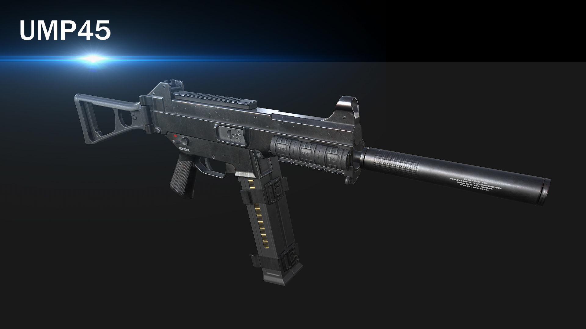 3D model UMP45 gun VR / AR / low-poly | CGTrader